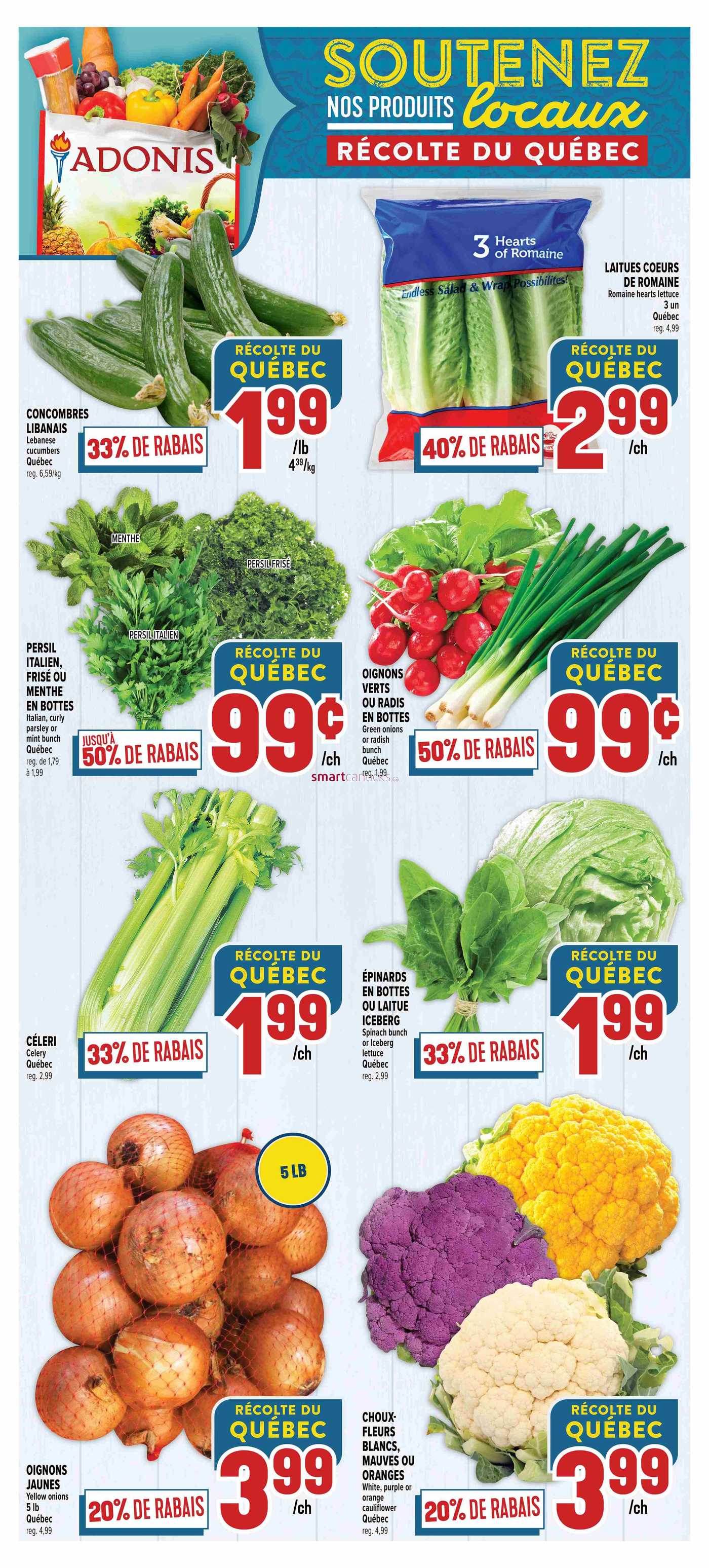 Marche Adonis (QC) Flyer July 17 to 23