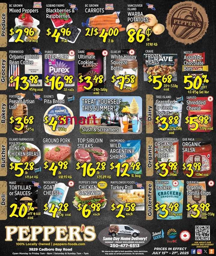 Pepper's Foods Flyer July 15 to 21