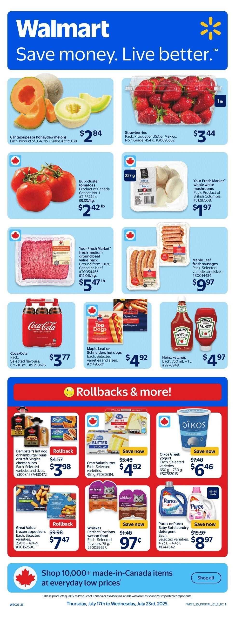 Walmart (West) Flyer July 17 to 23
