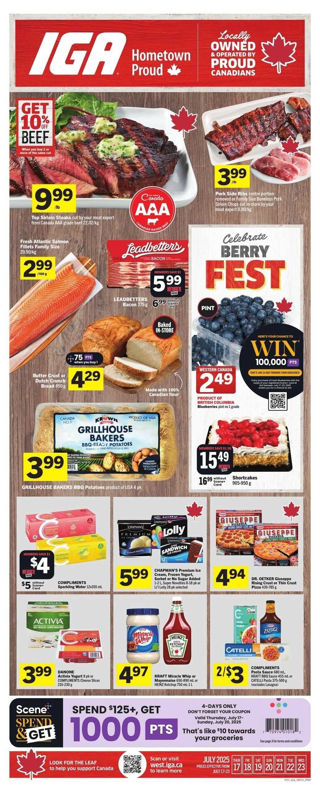 IGA (West) Flyer July 17 to 23