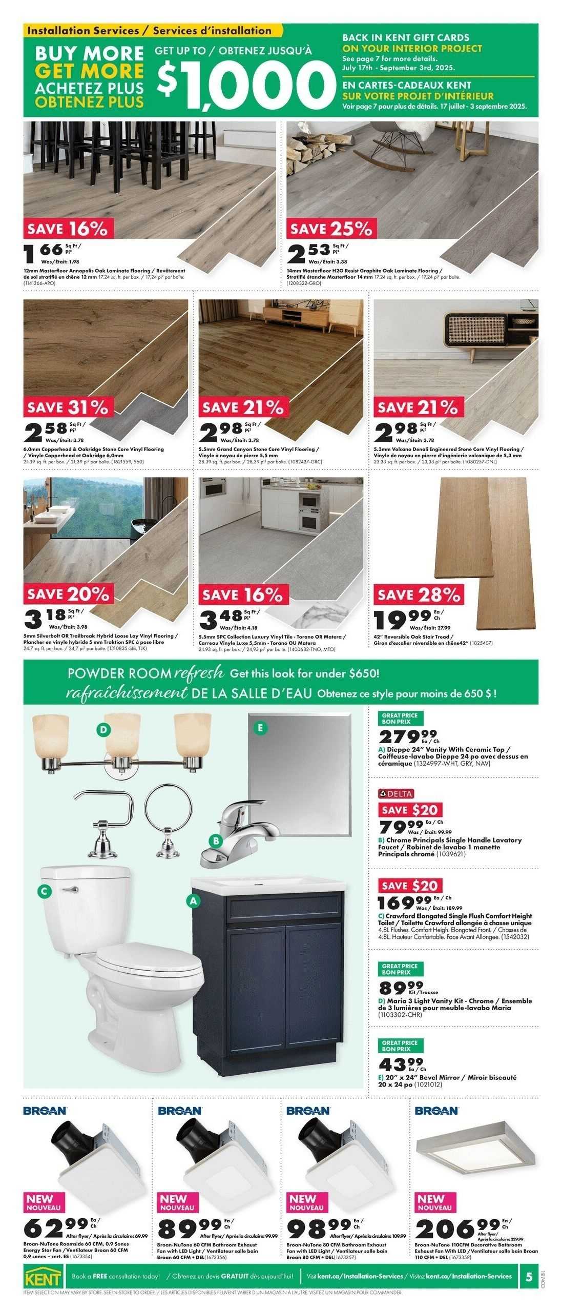 Kent Building Supplies Flyer July 17 to 23