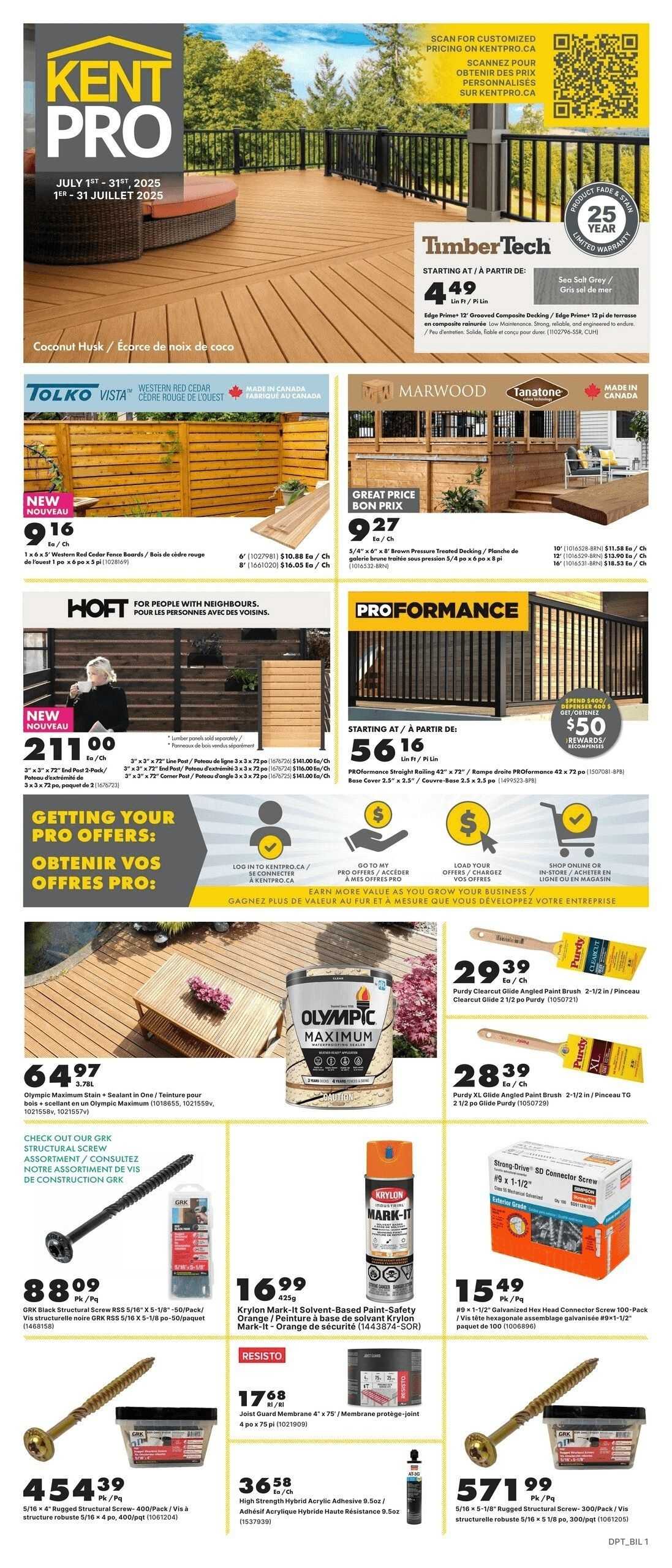 Kent Pro Flyer July 1 to 31