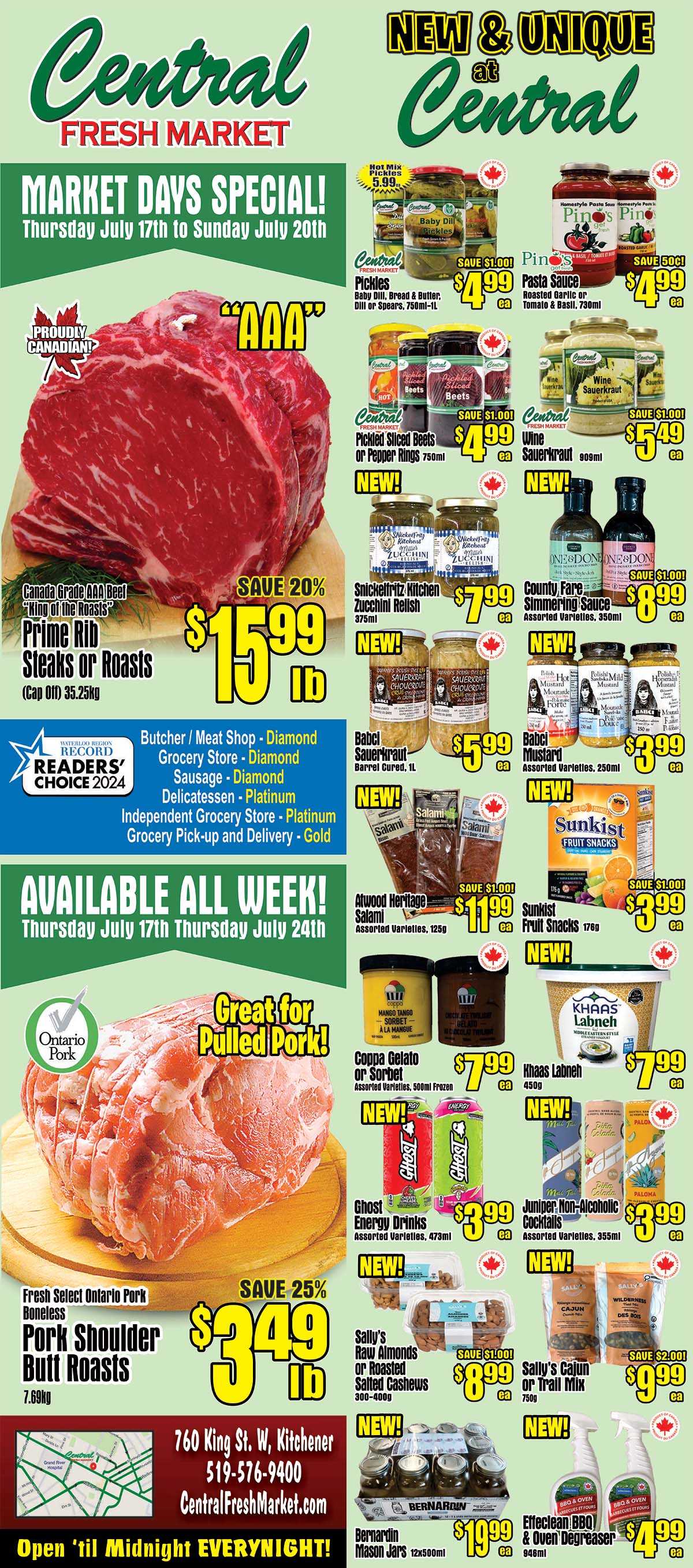 Central Fresh Market Flyer July 17 to 23