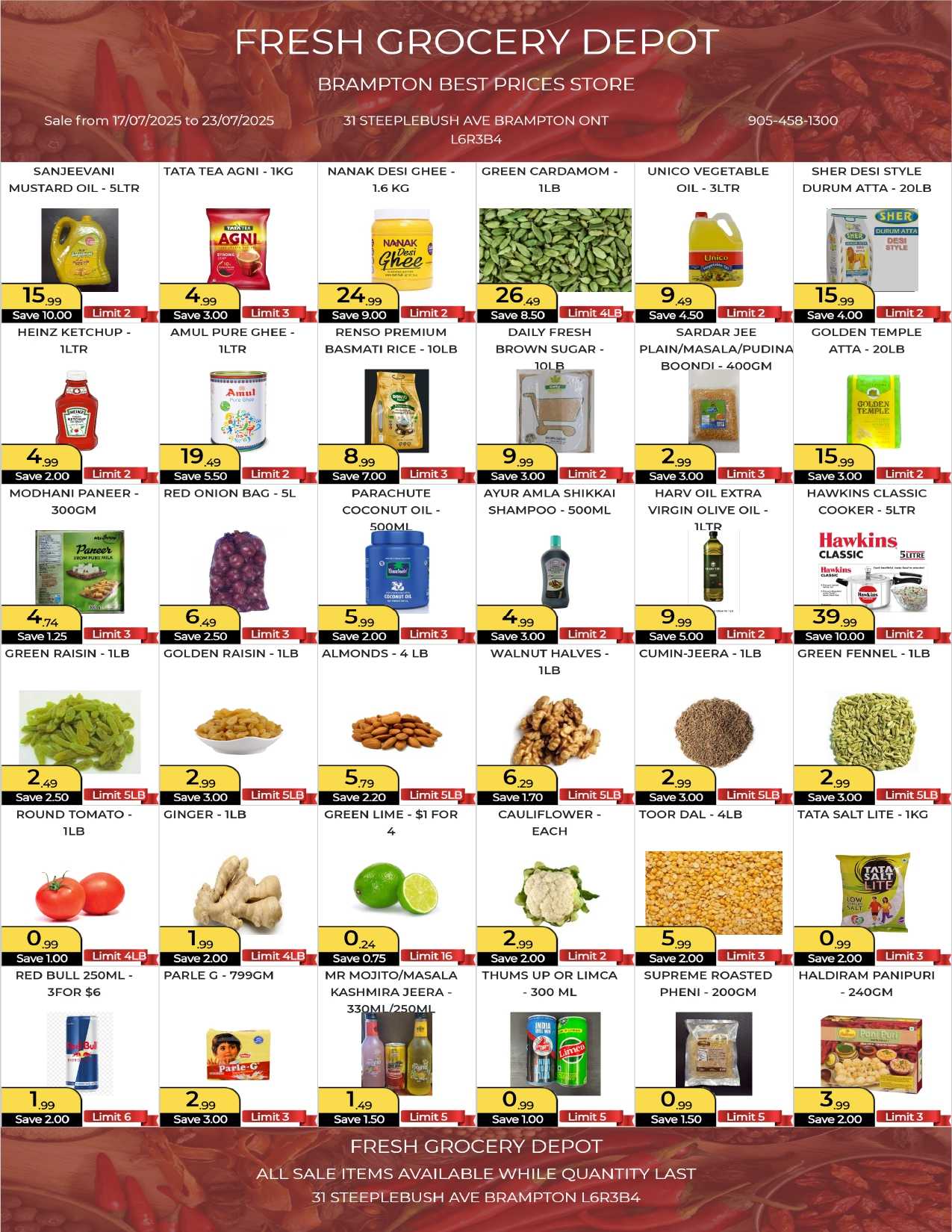 Fresh Grocery Depot Flyer July 17 to 23