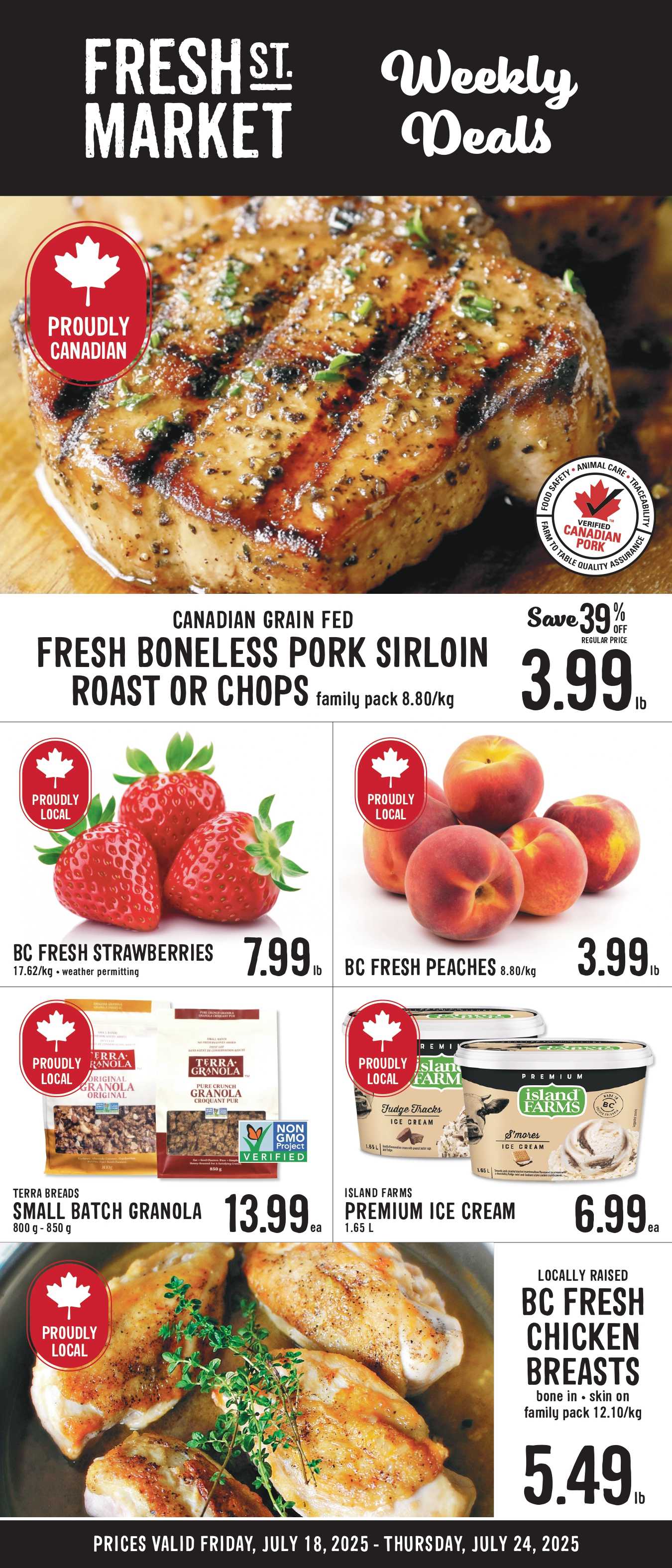Fresh St. Market Flyer July 18 to 24