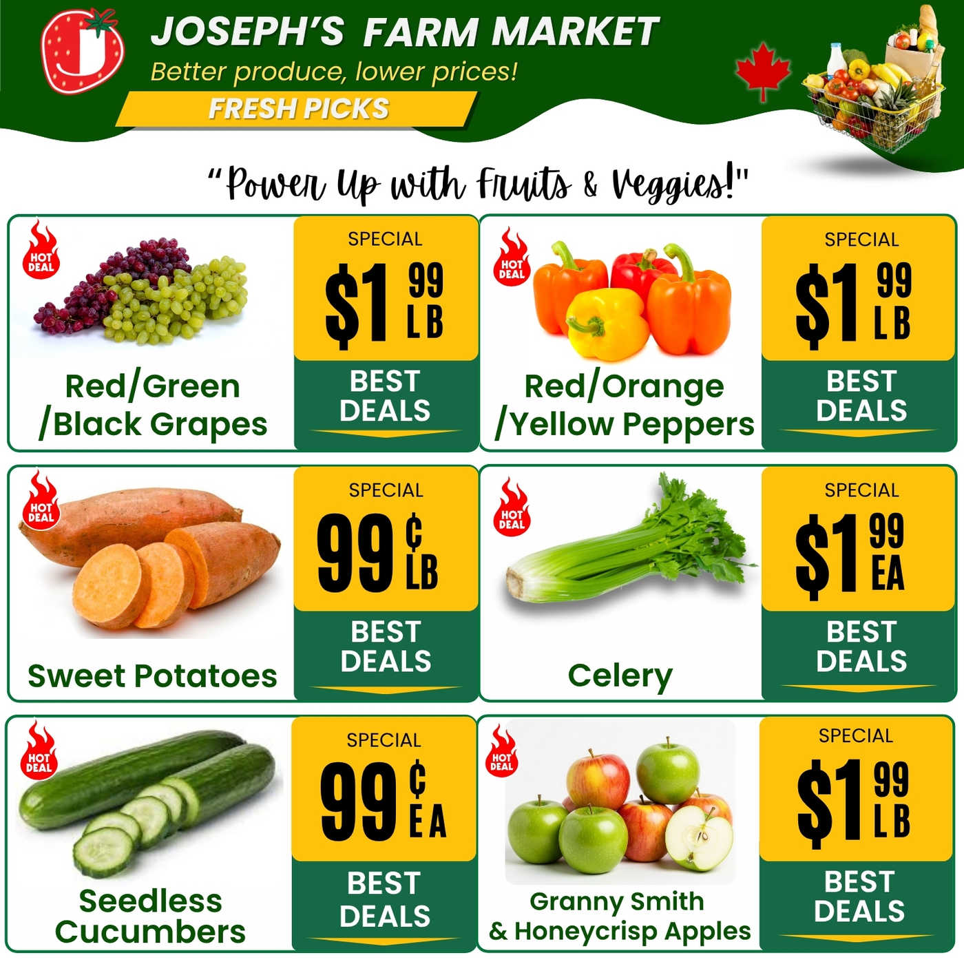 Joseph's Farm Market Flyer July 18 to 23