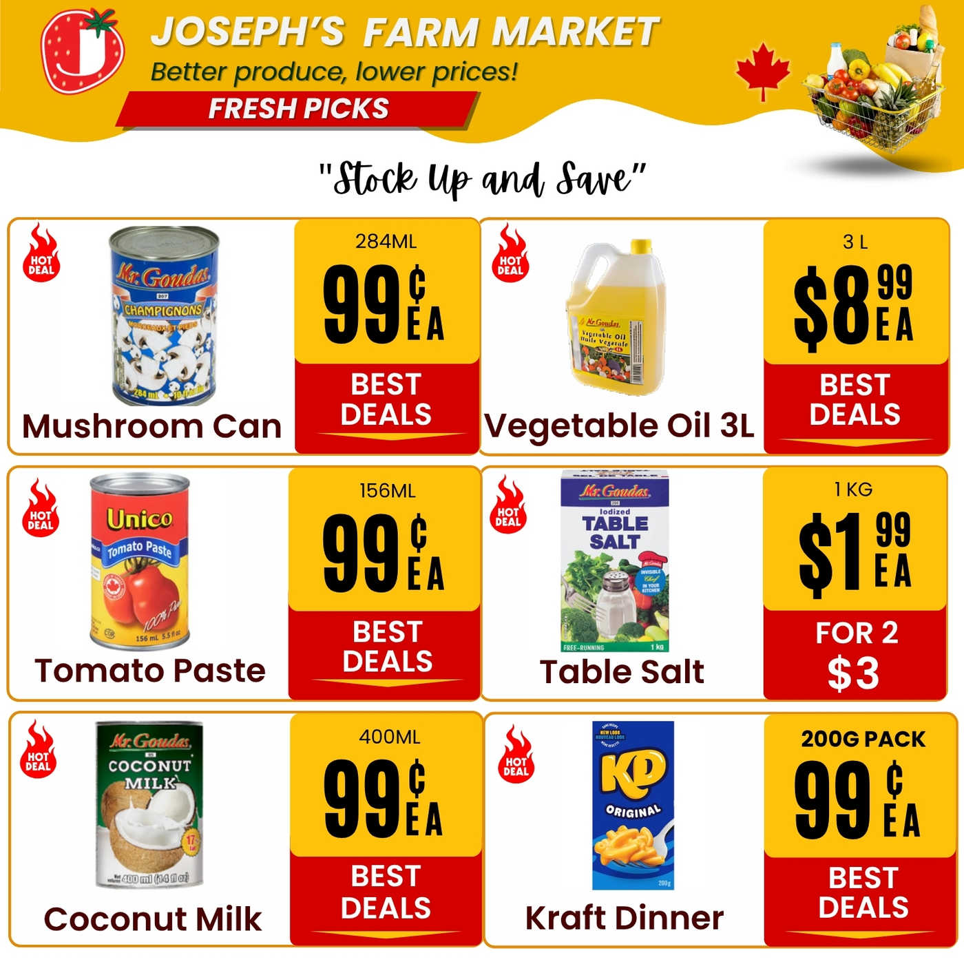 Joseph's Farm Market Flyer July 18 to 23