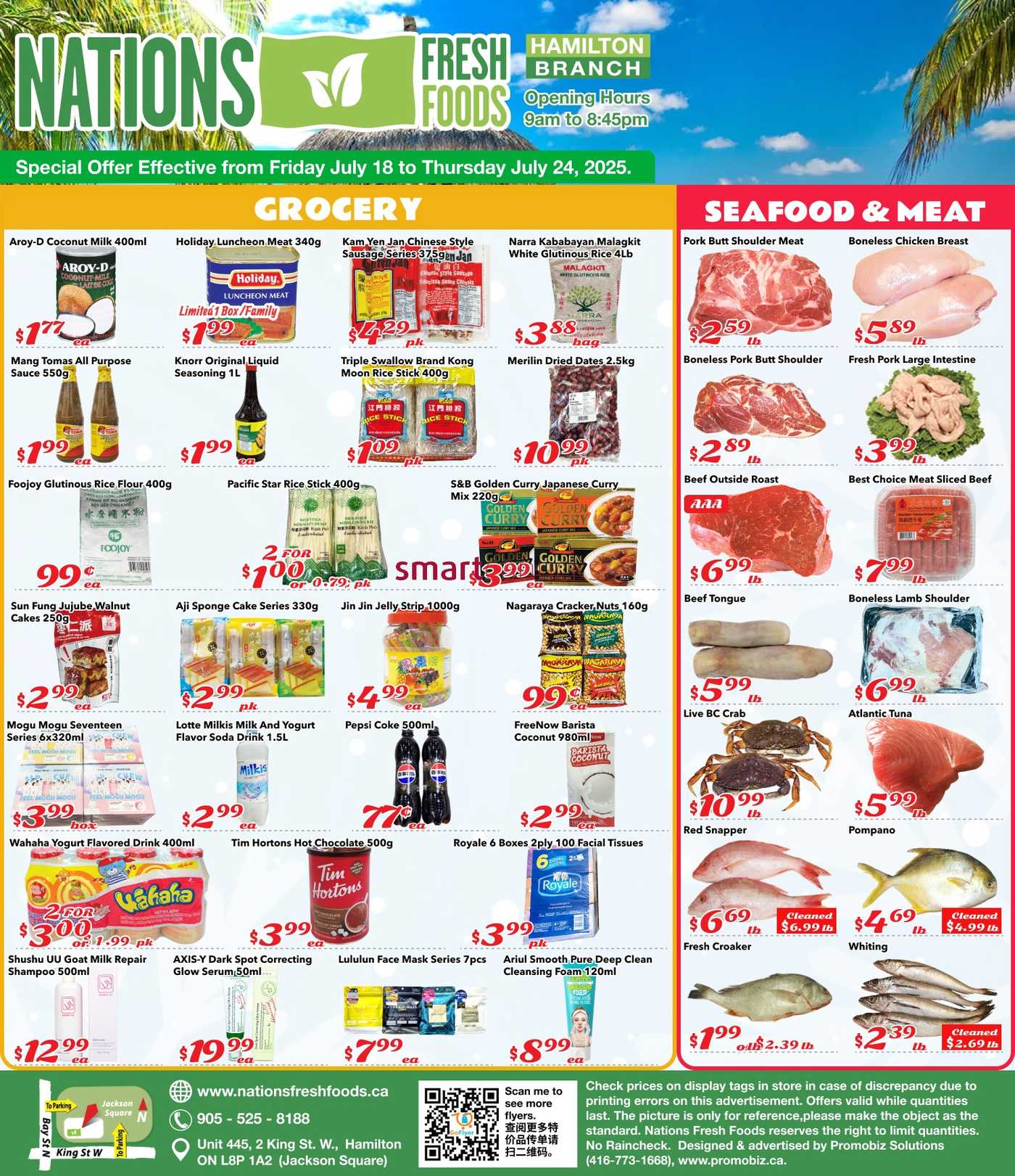 Nations Fresh Foods (Hamilton) Flyer July 18 to 24