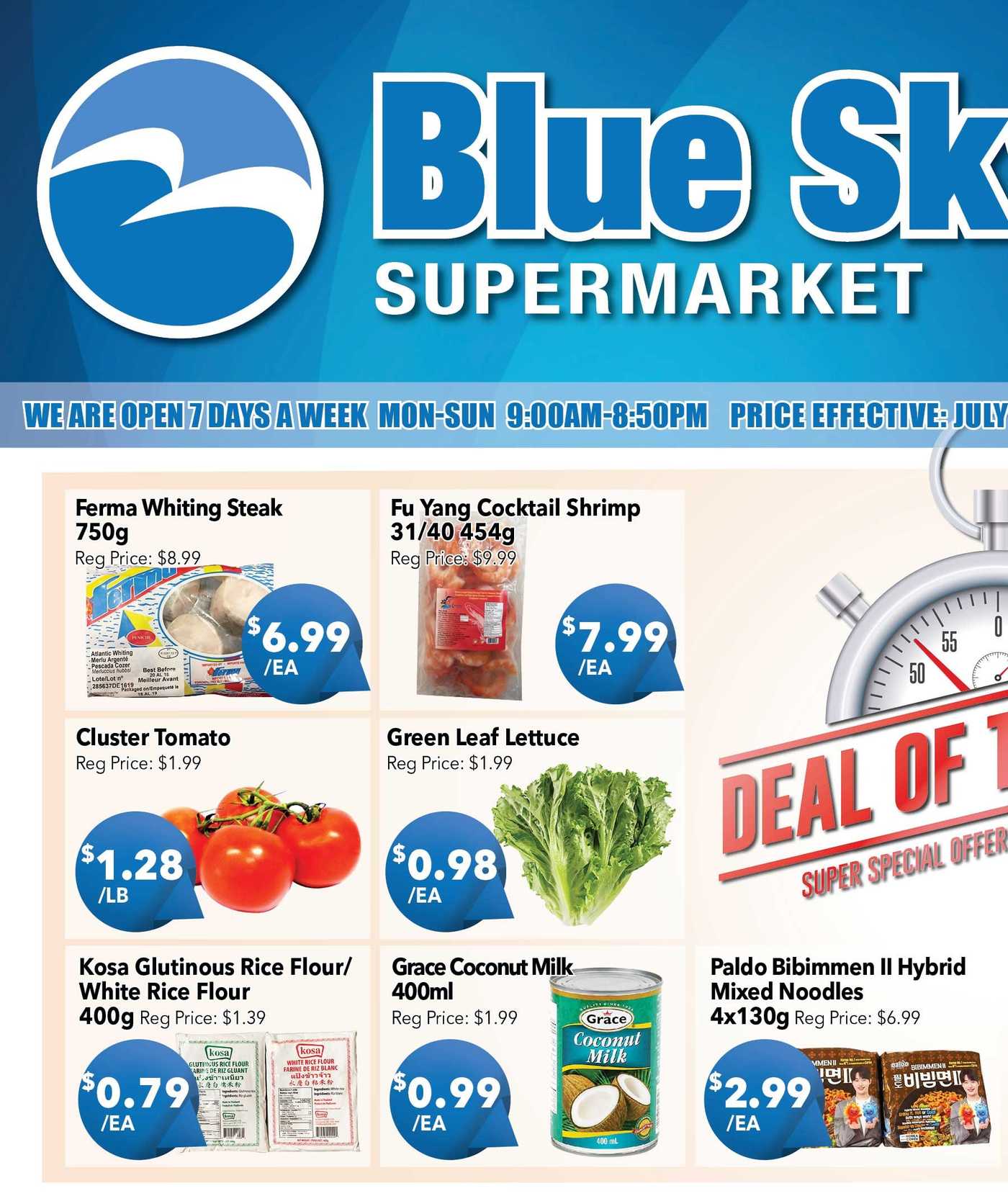 Blue Sky Supermarket (North York) Flyer July 18 to 24