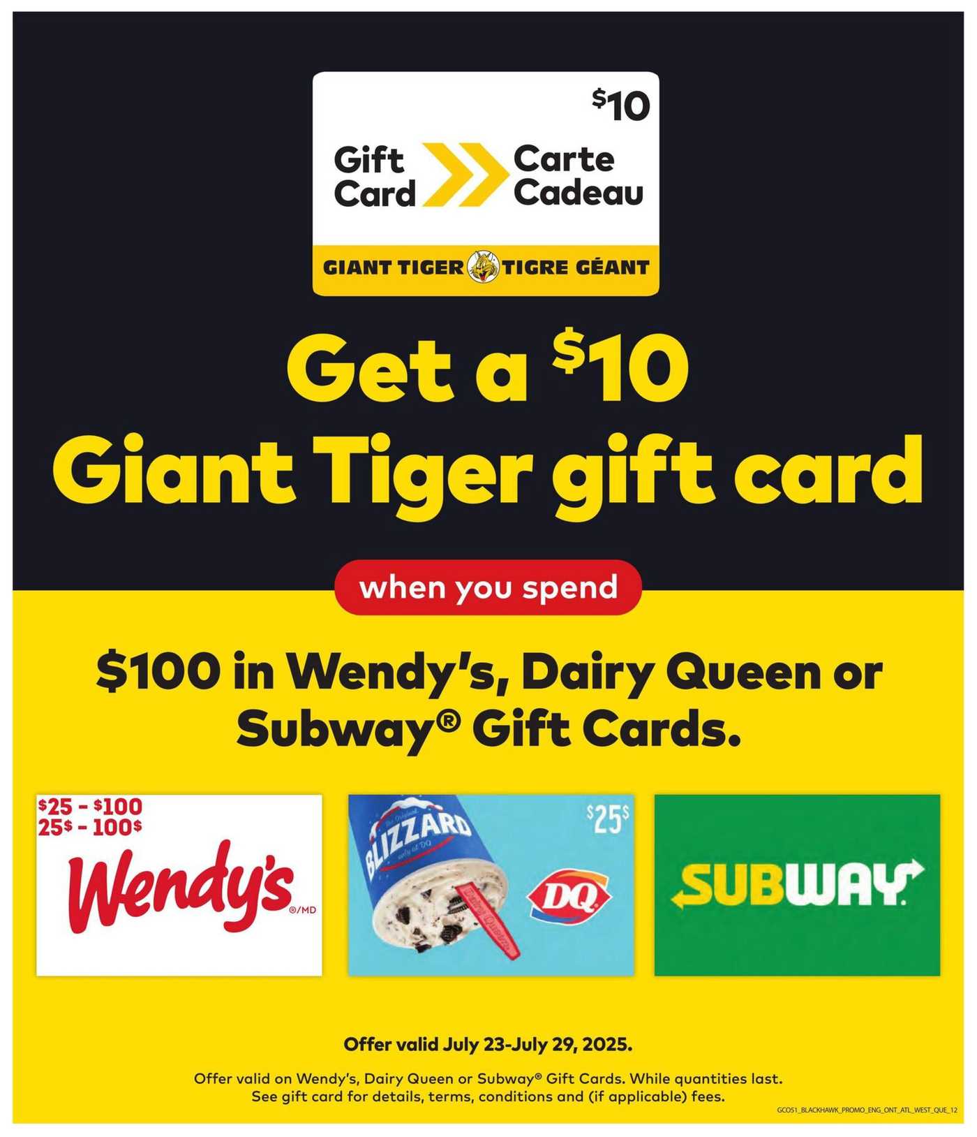 Giant Tiger (Atlantic) Flyer July 23 to 29