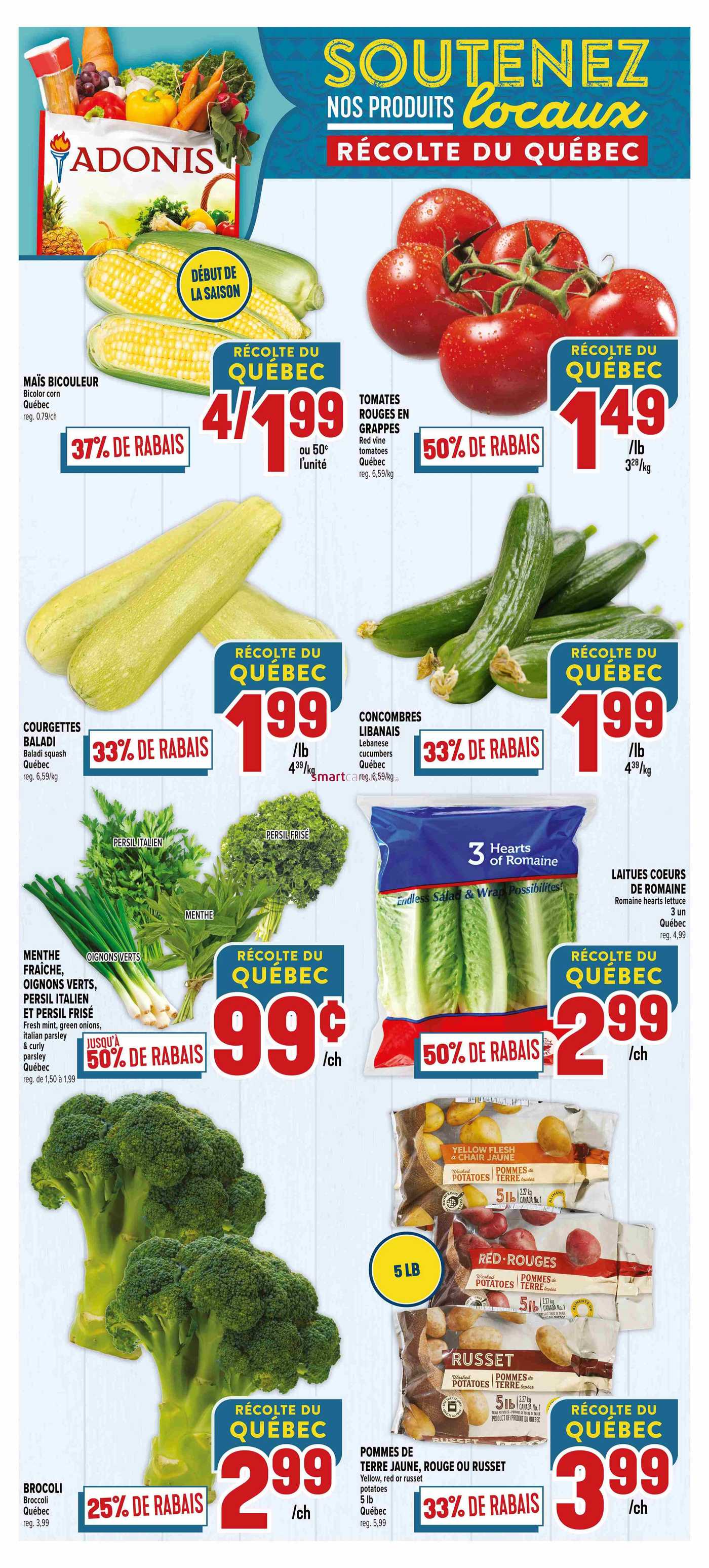 Marche Adonis (QC) Flyer July 24 to 30