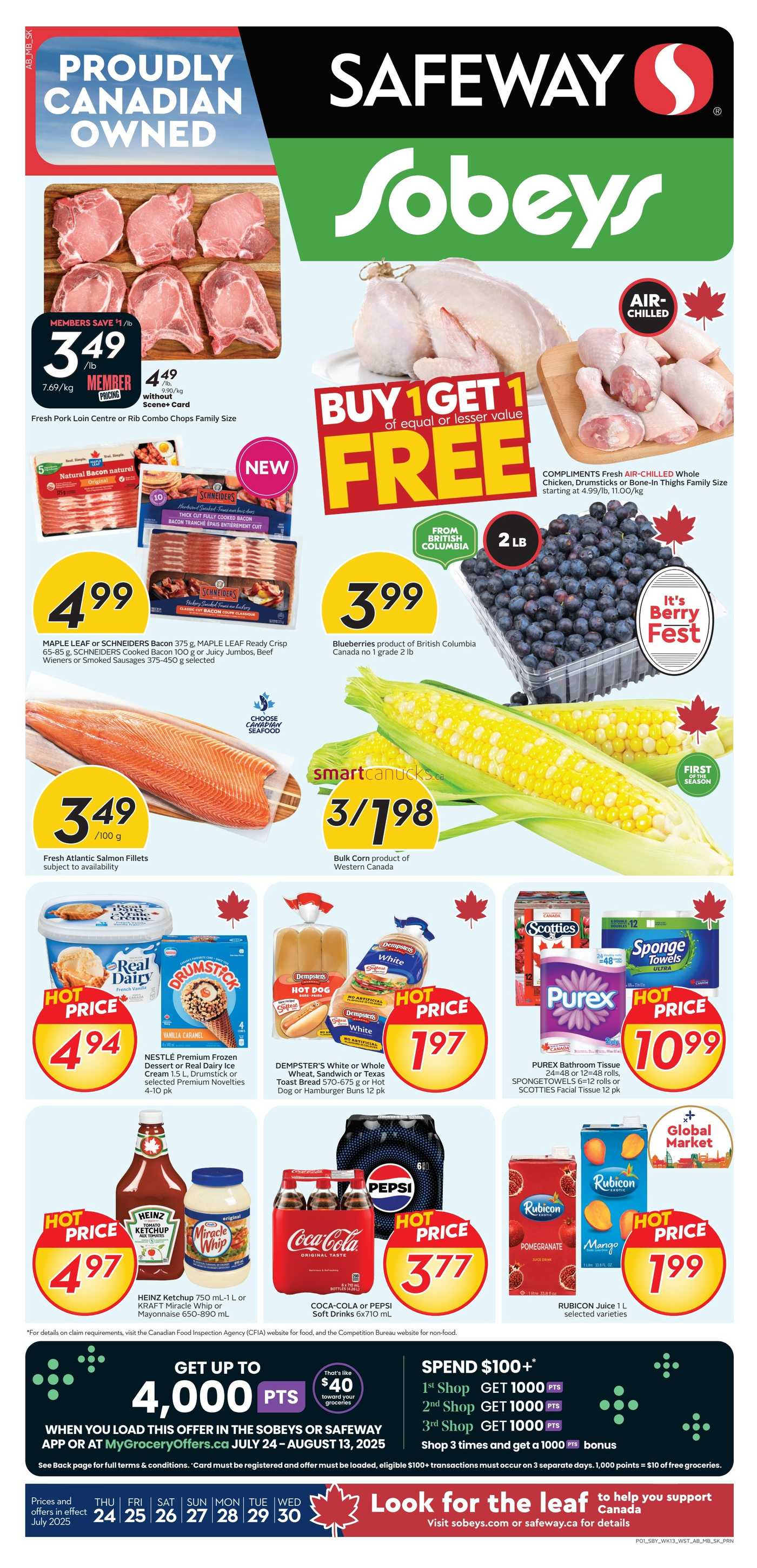 Sobeys/Safeway (AB, SK & MB) Flyer July 24 to 30