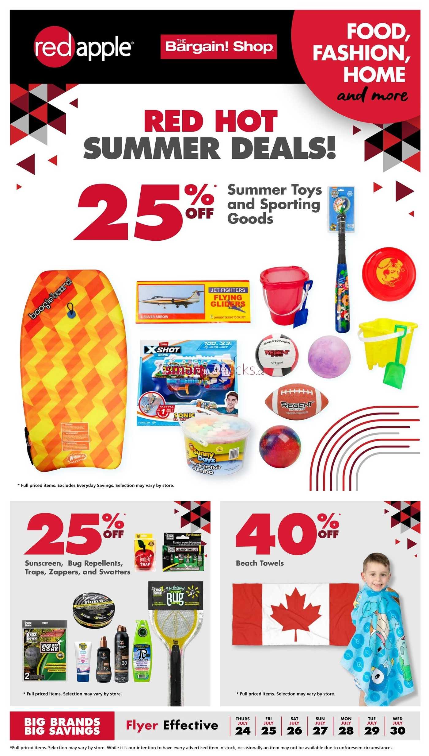 The Bargain Shop & Red Apple Stores Canada Flyers