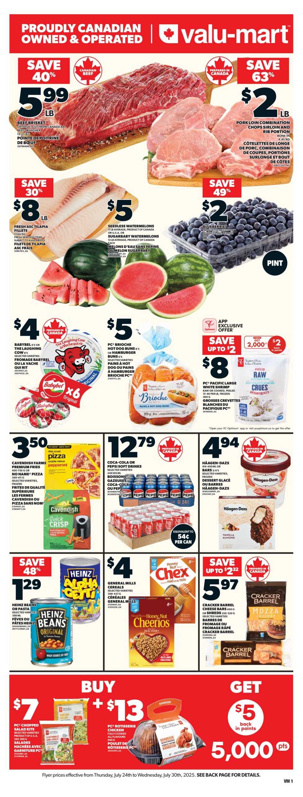 Valu-mart Flyer July 24 to 30