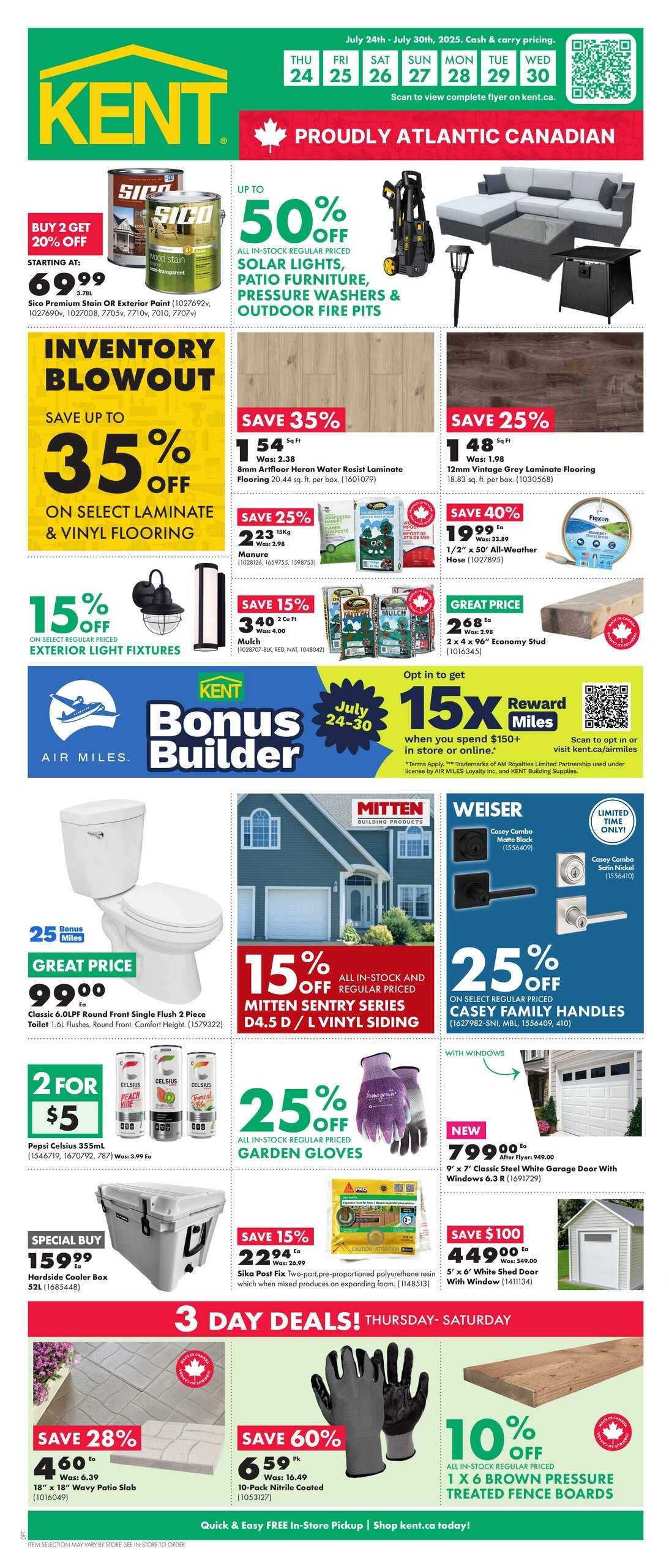 Kent Building Supplies Flyer July 24 to 30