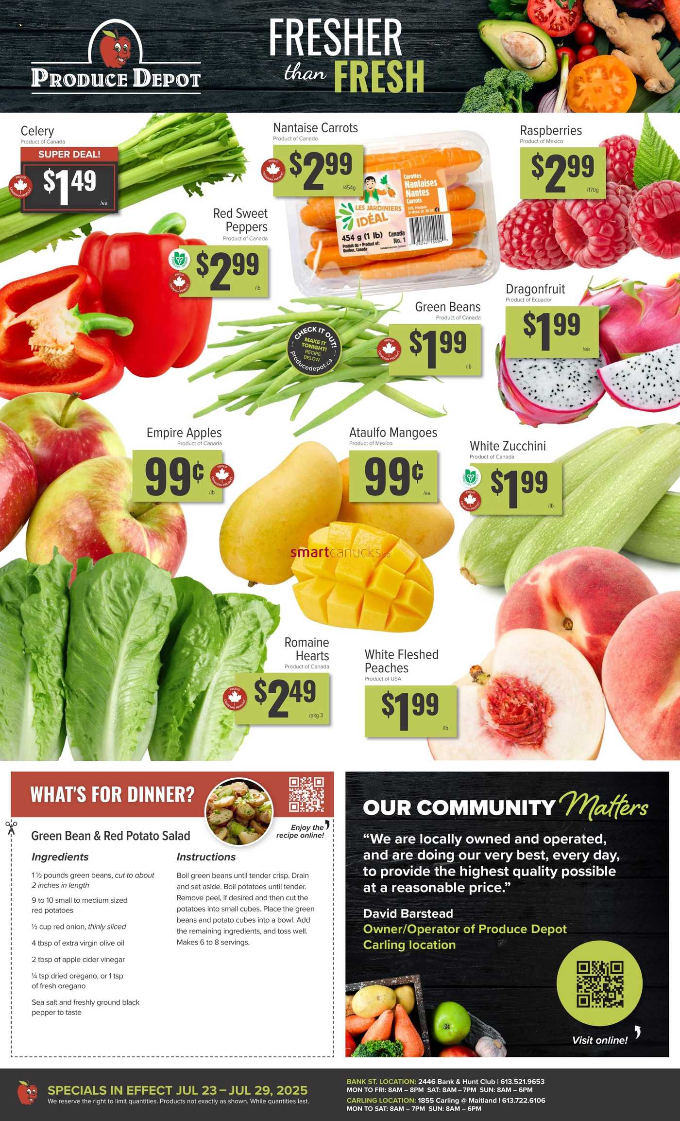 Produce Depot Flyer July 23 to 29