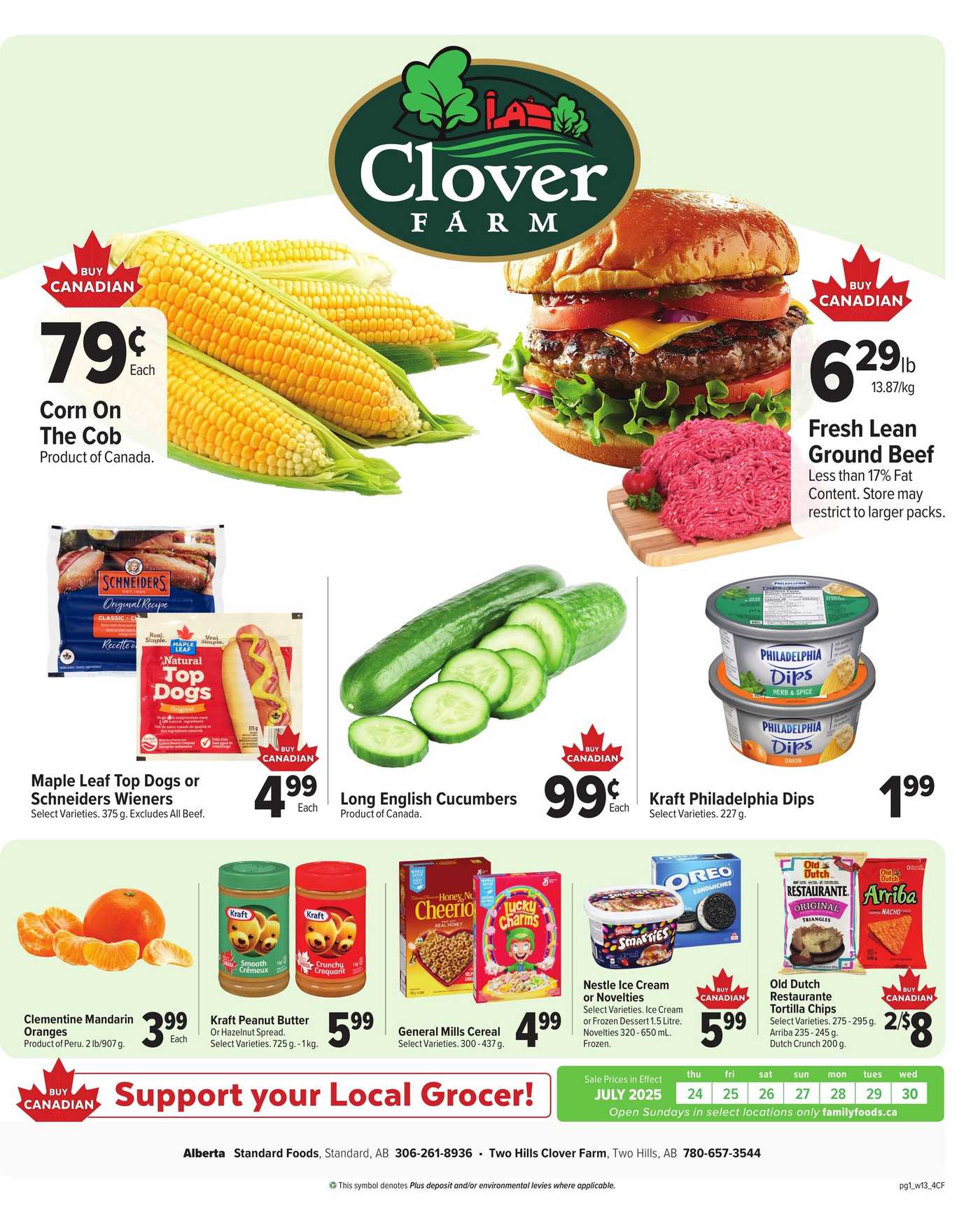 Clover Farm (West) Flyer July 24 to 30