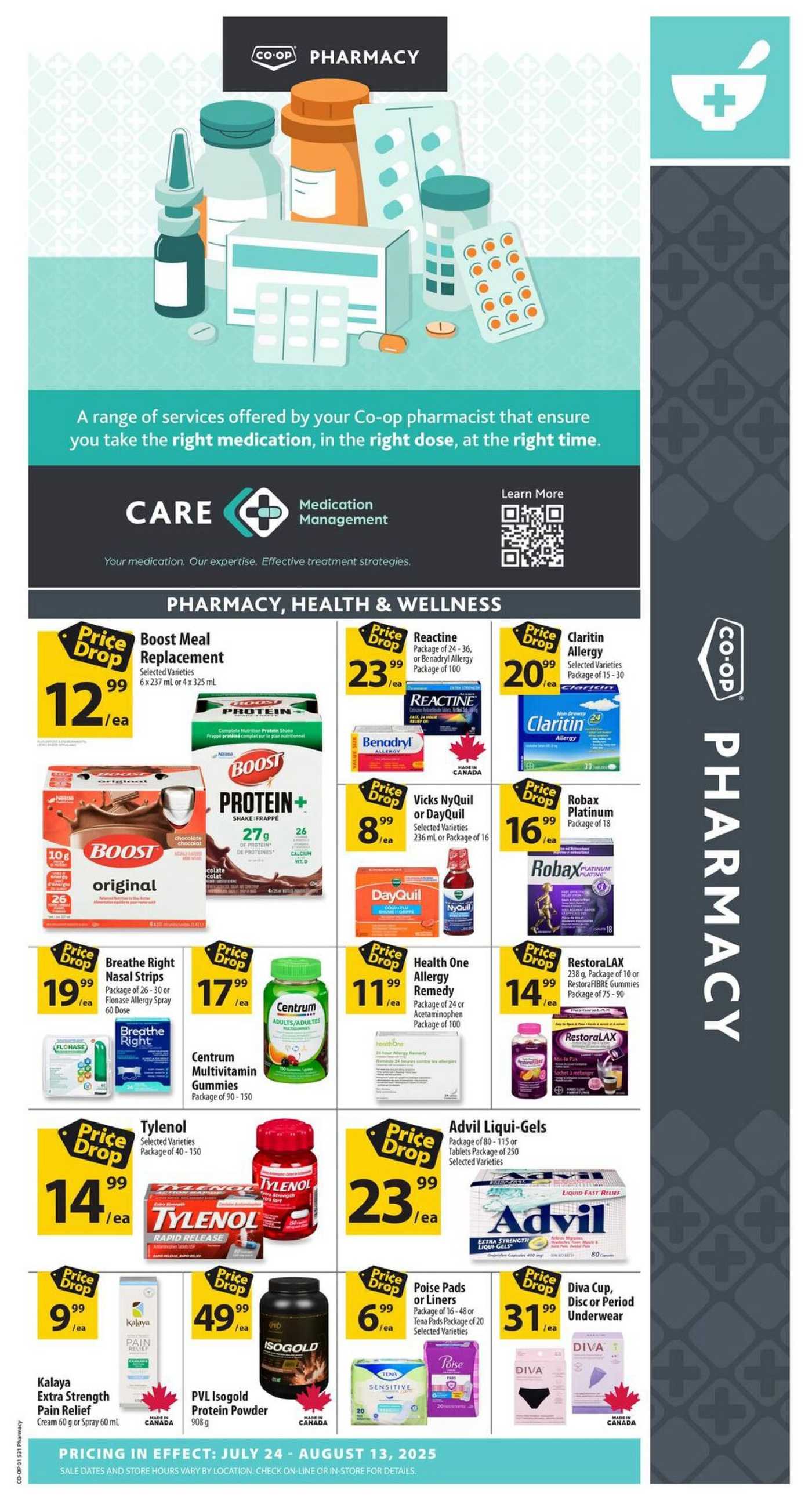 Co-op (West) Pharmacy Flyer July 24 to 30