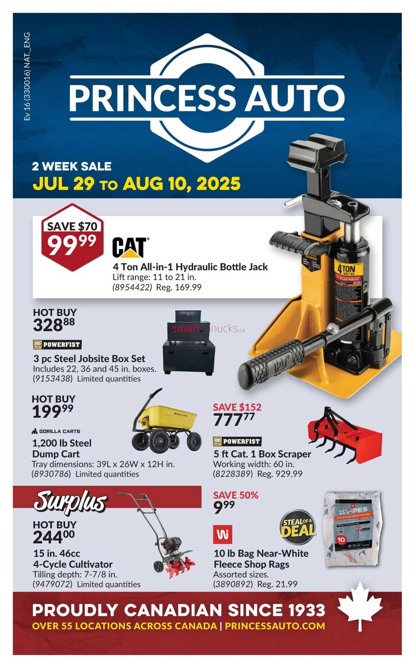 Princess Auto Flyer July 29 to August 10