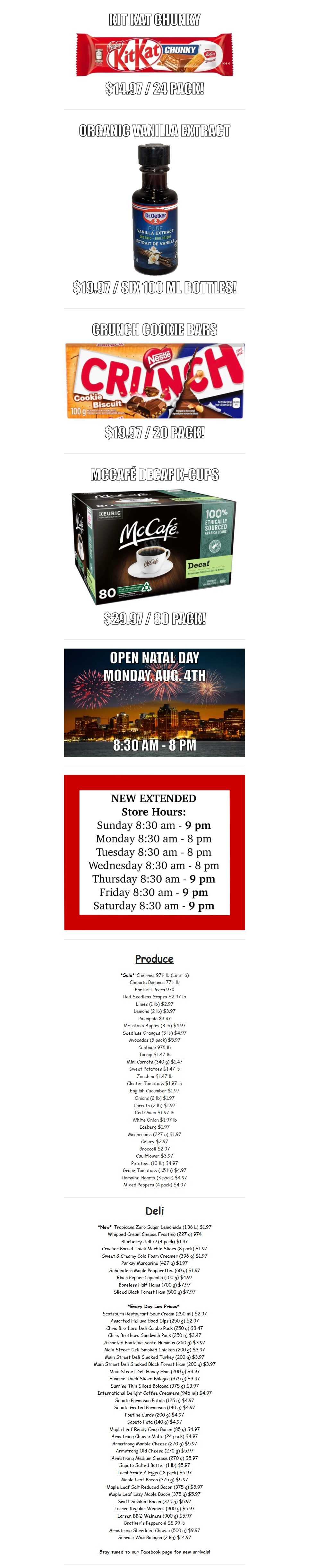 Gateway Meat Market Flyer July 24 to 30