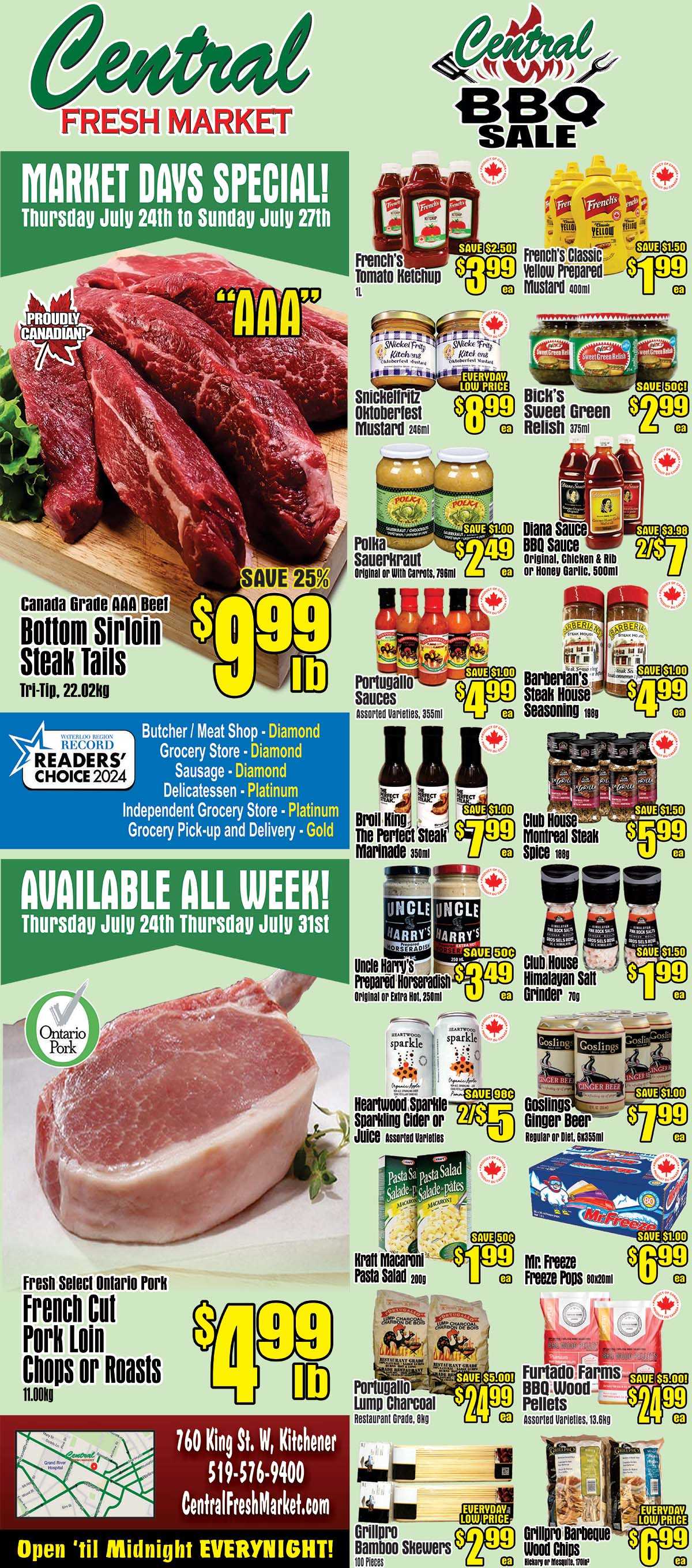 Central Fresh Market Flyer July 24 to 31
