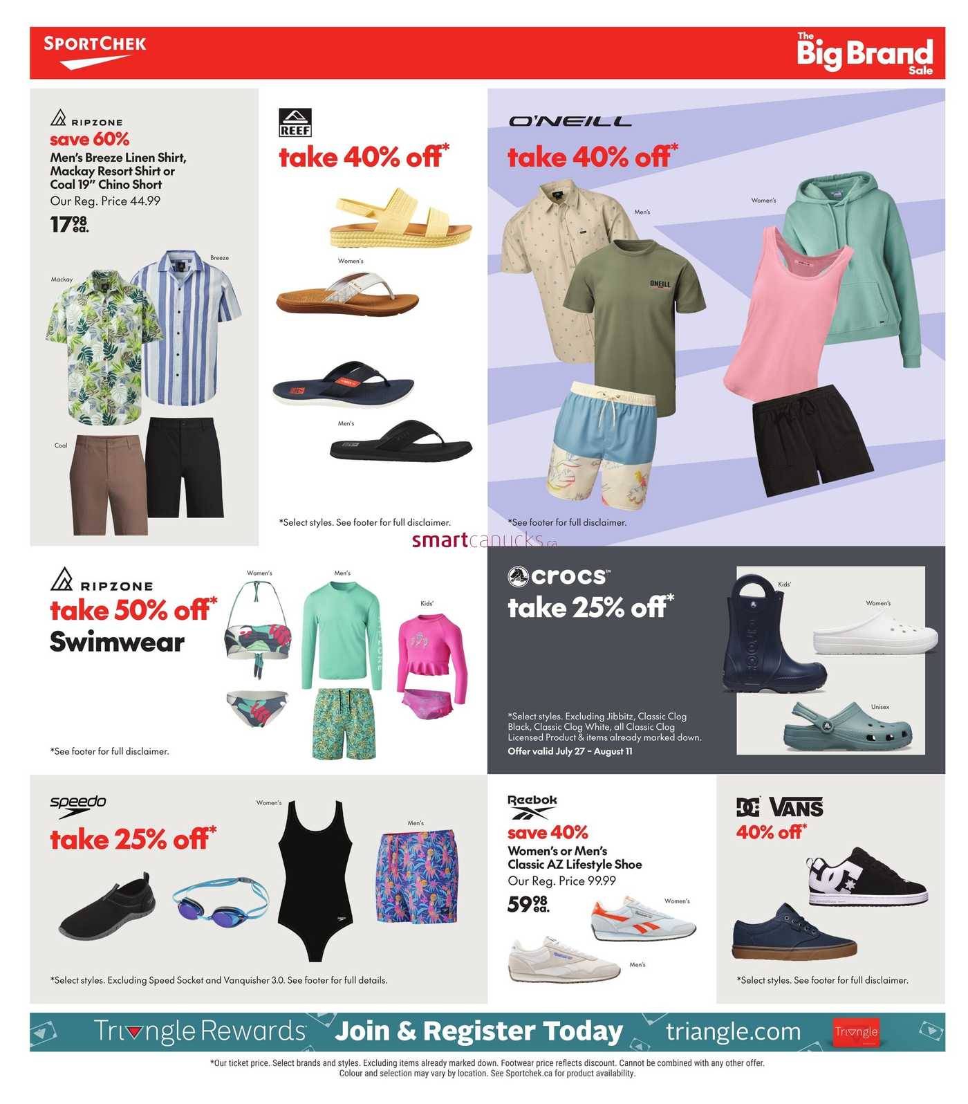 Sport Chek Flyer July 24 to August 13