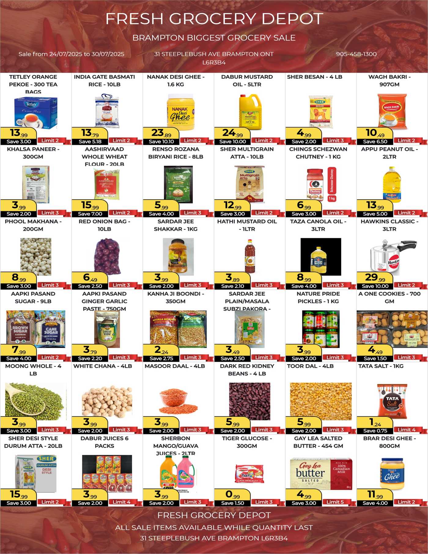 Fresh Grocery Depot Flyer July 24 to 30