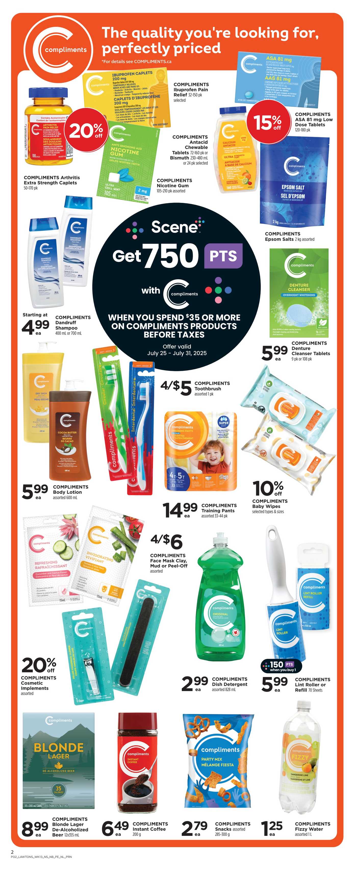 Lawtons Drugs Flyer July 25 to 31