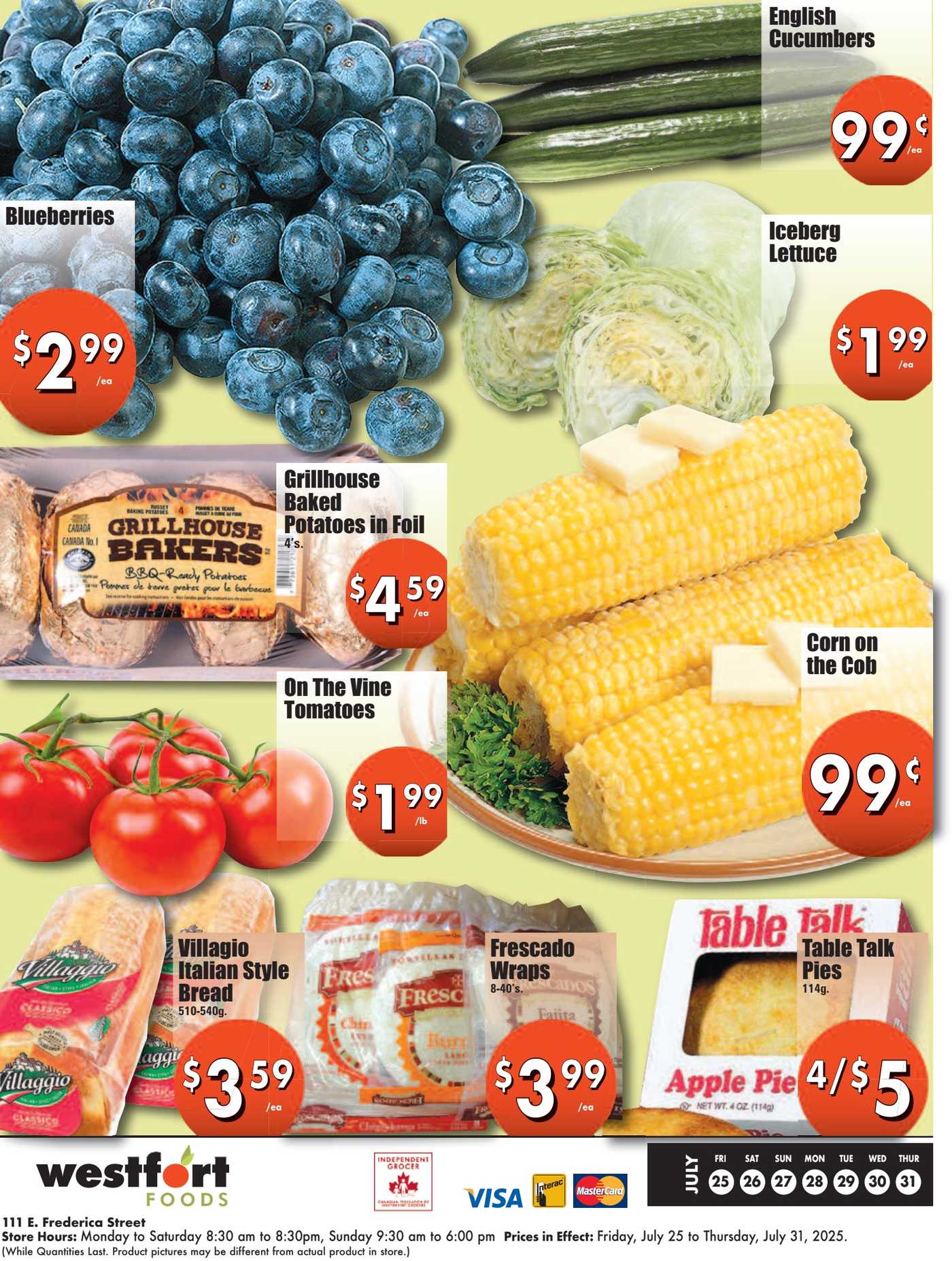 Westfort Foods Flyer July 25 to 31