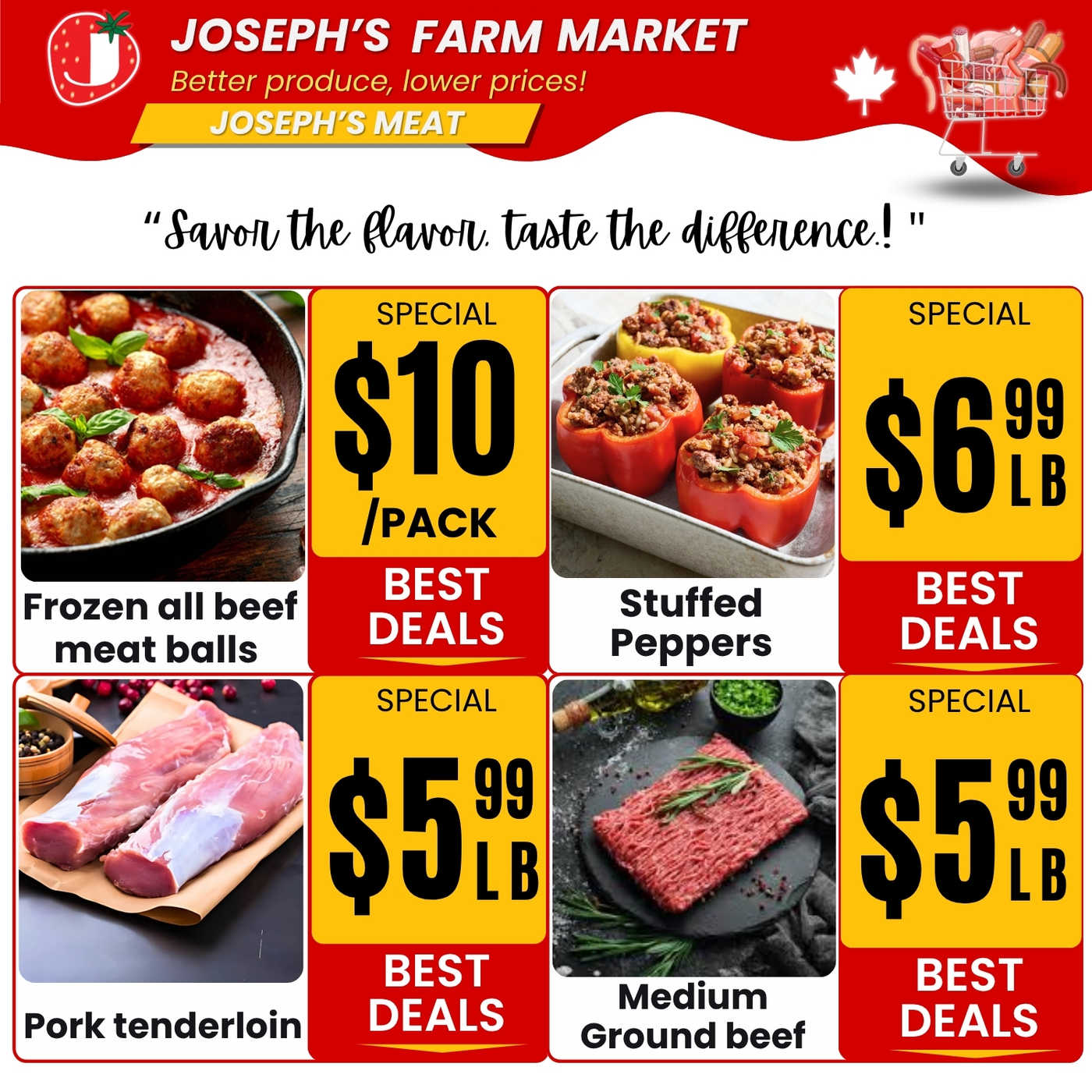 Joseph's Farm Market Flyer July 25 to 30