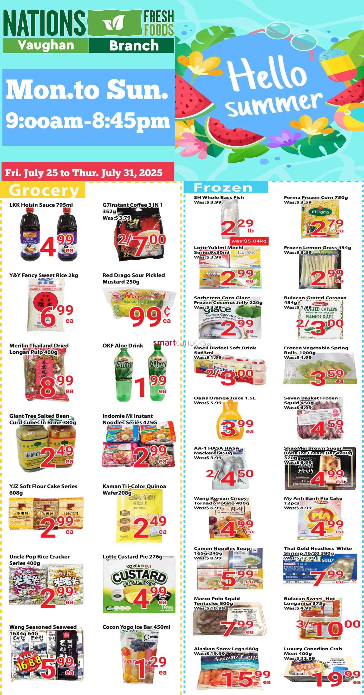 Nations Fresh Foods (Vaughan) Flyer July 25 to 31