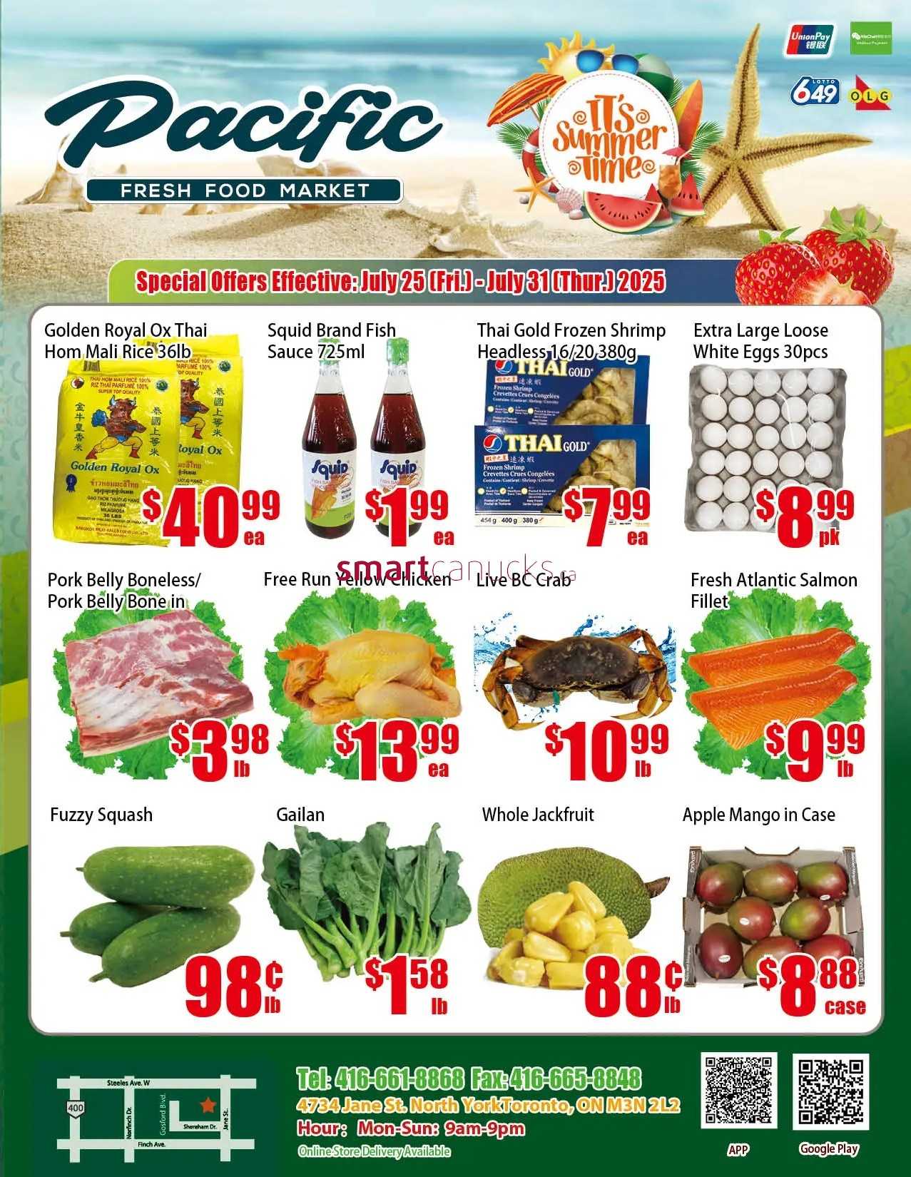 Pacific Fresh Food Market (North York) Flyer July 25 to 31