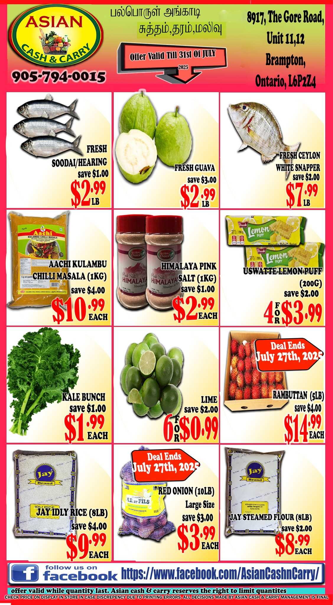 Asian Cash & Carry Flyer July 25 to 31