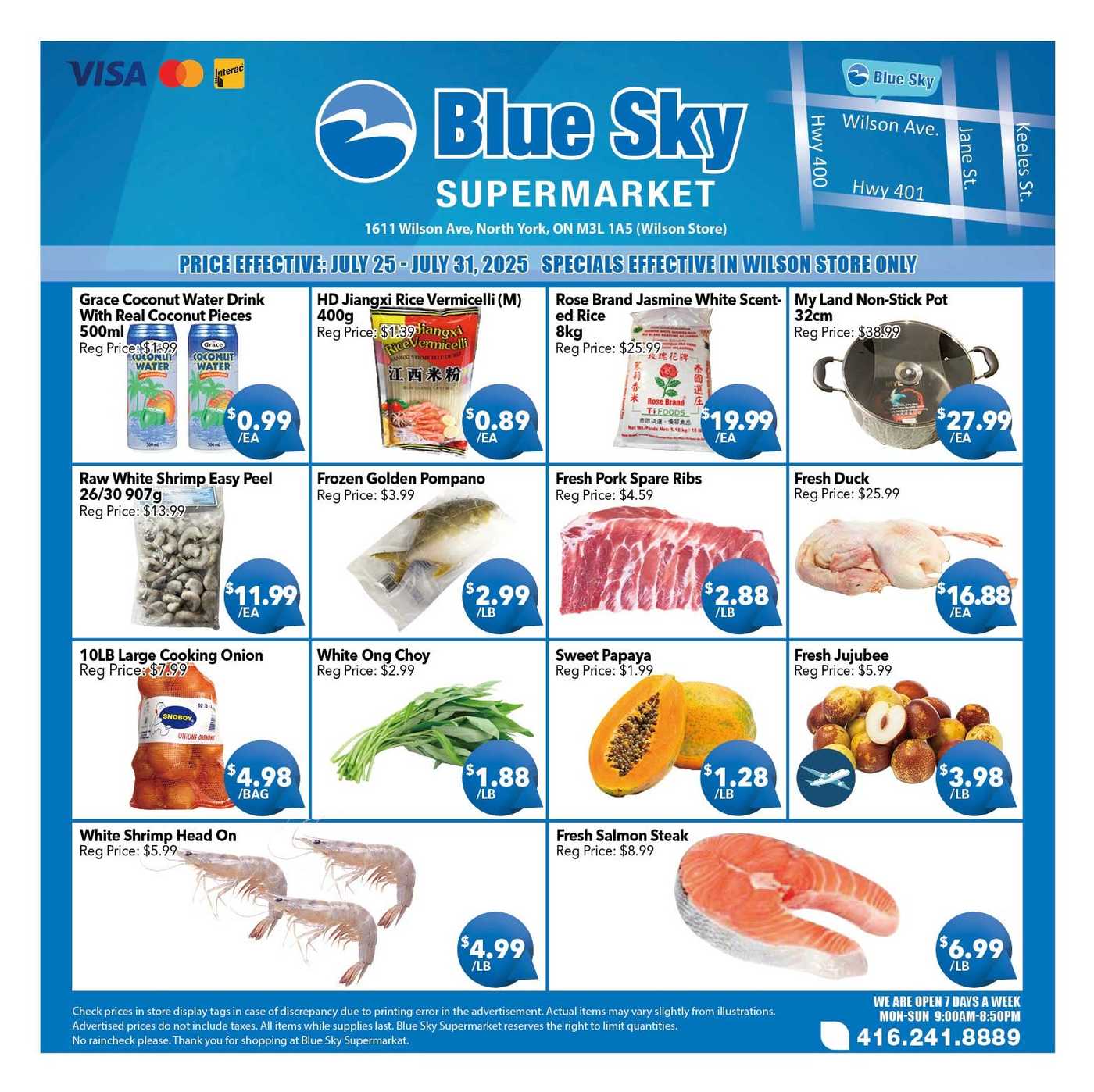 Blue Sky Supermarket (North York) Flyer July 25 to 31