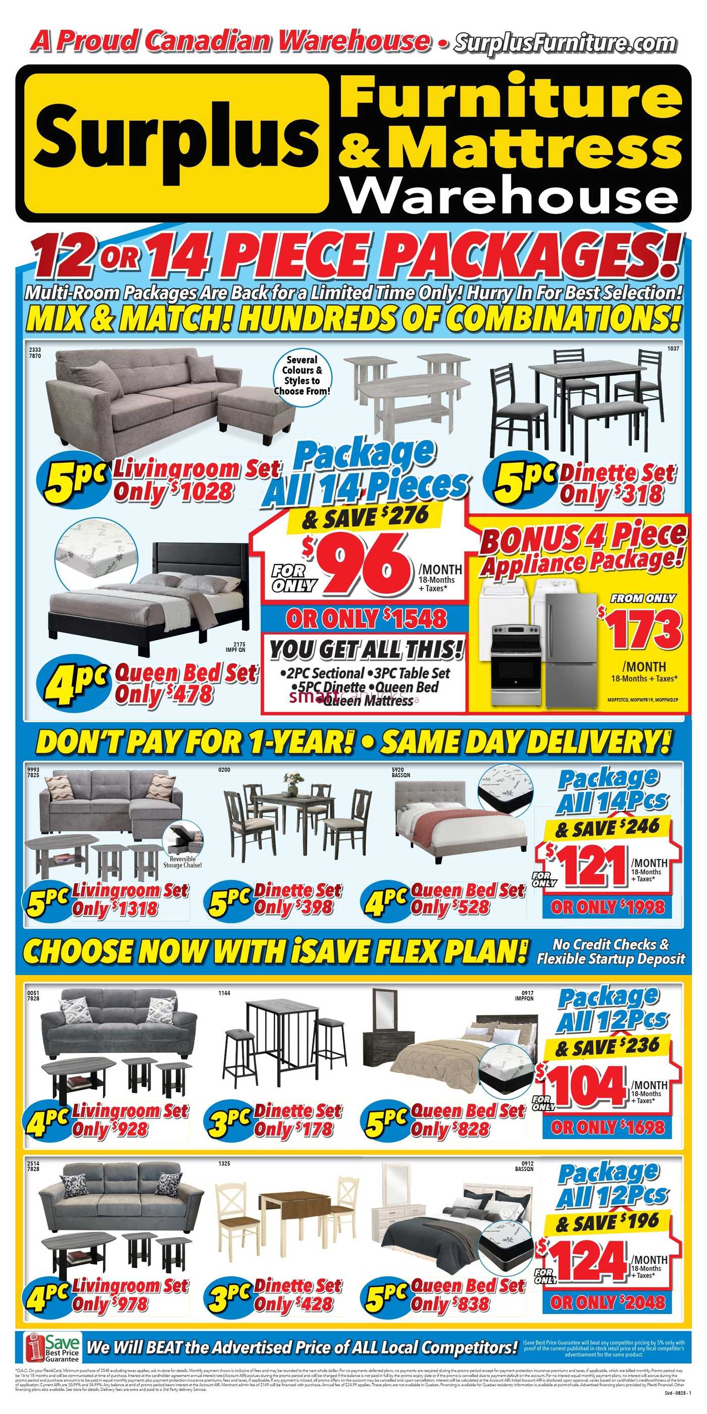 Surplus Furniture & Mattress Warehouse (Sudbury) Flyer July 28 to August 10