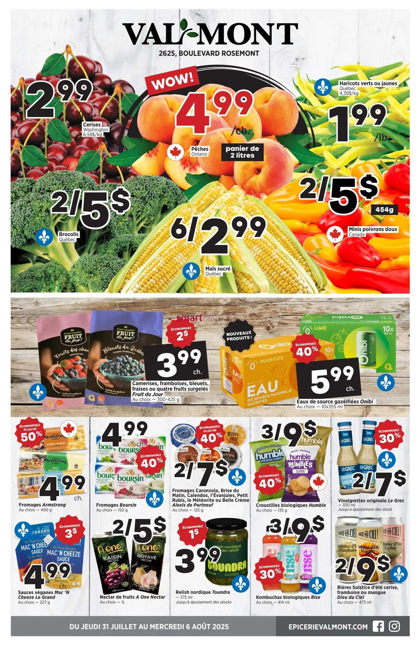 Val-Mont Flyer July 31 to August 6