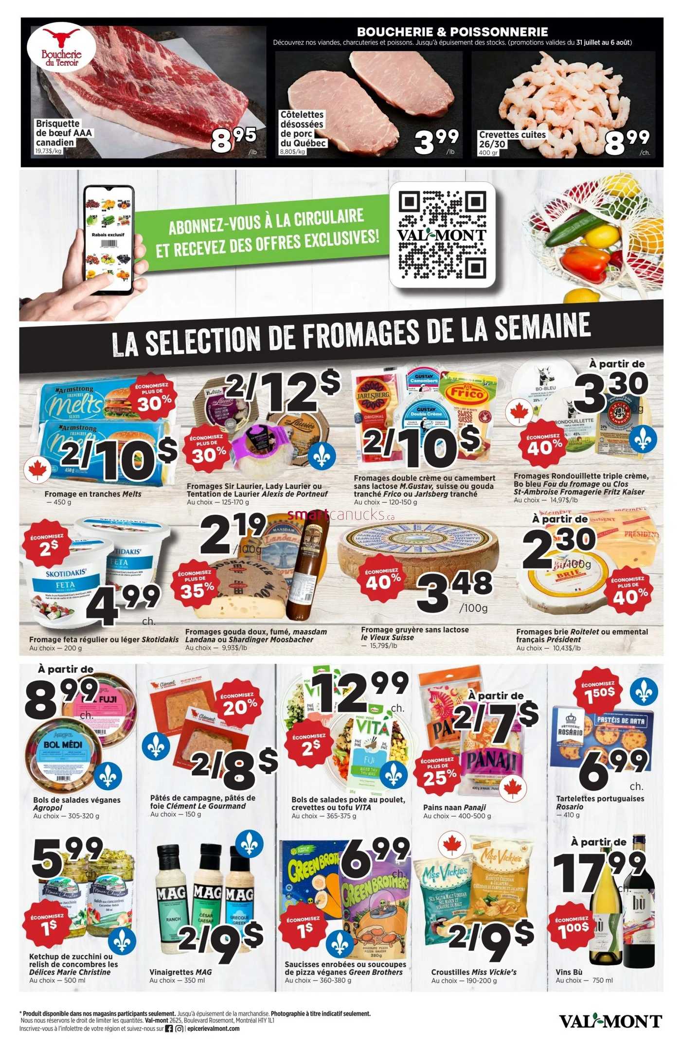 Val-Mont Flyer July 31 to August 6