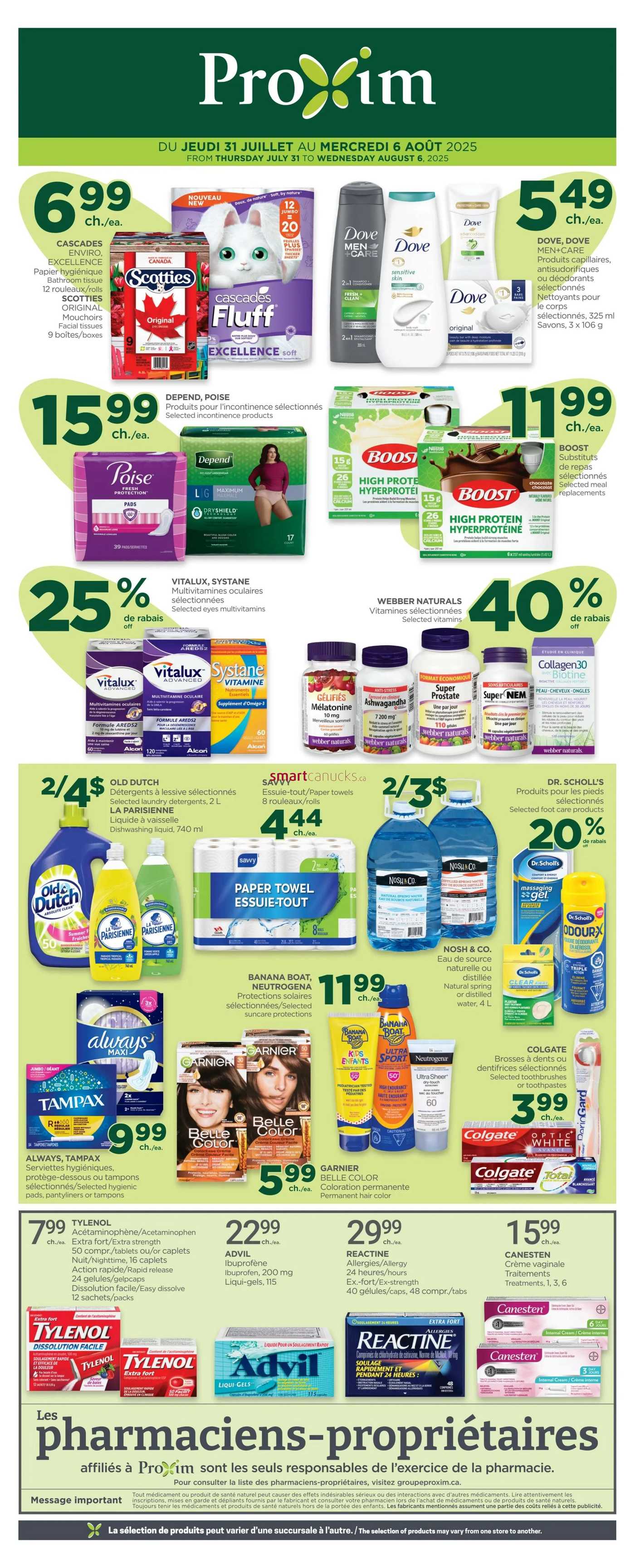 Proxim Flyer July 31 to August 6