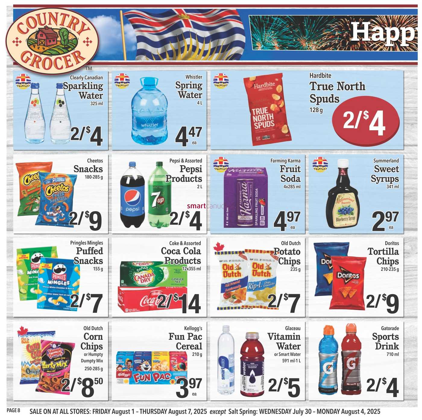 Country Grocer (Salt Spring) Flyer August 1 to 7