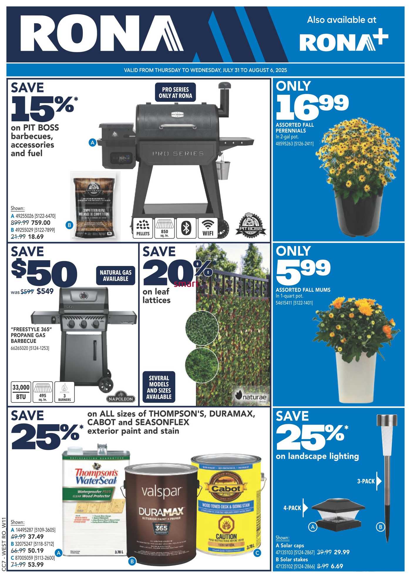 Rona & Rona+ (West) Flyer July 31 to August 6