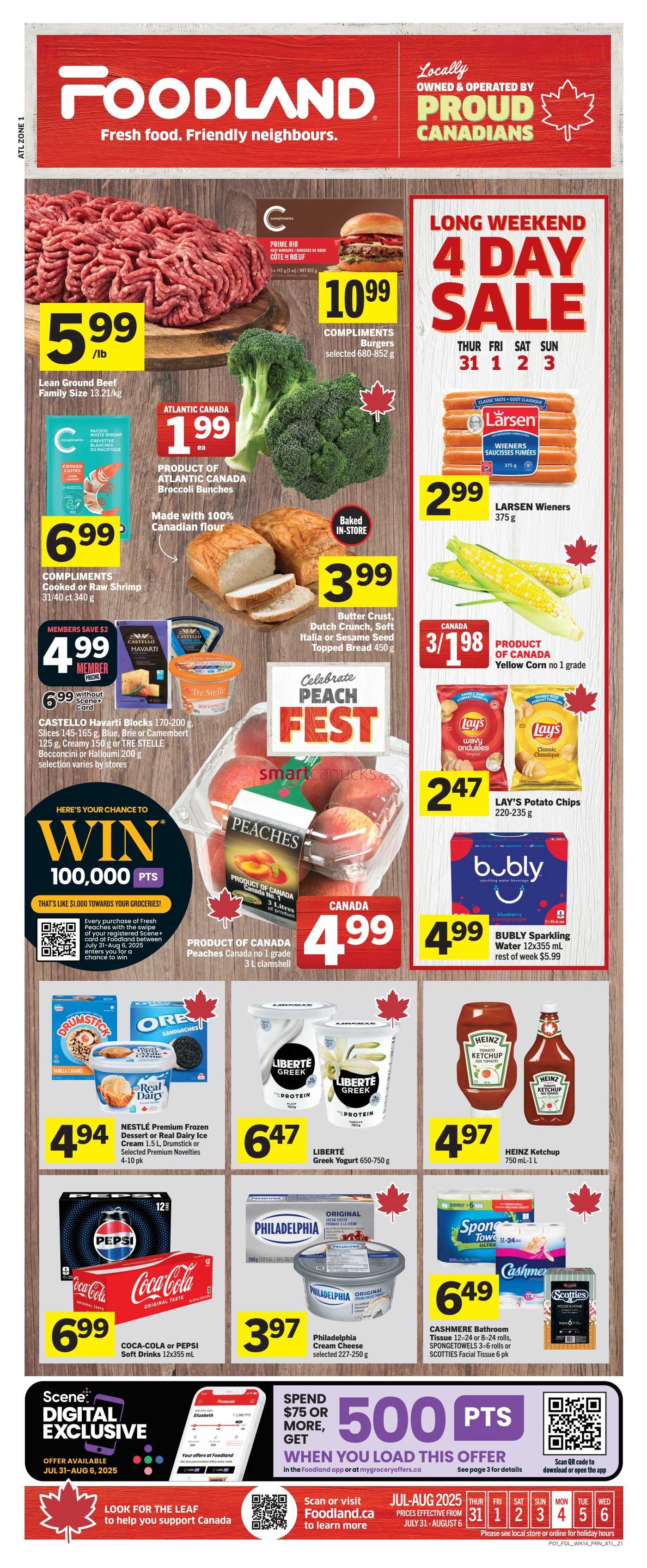 Foodland (Atlantic) Flyer July 31 to August 6