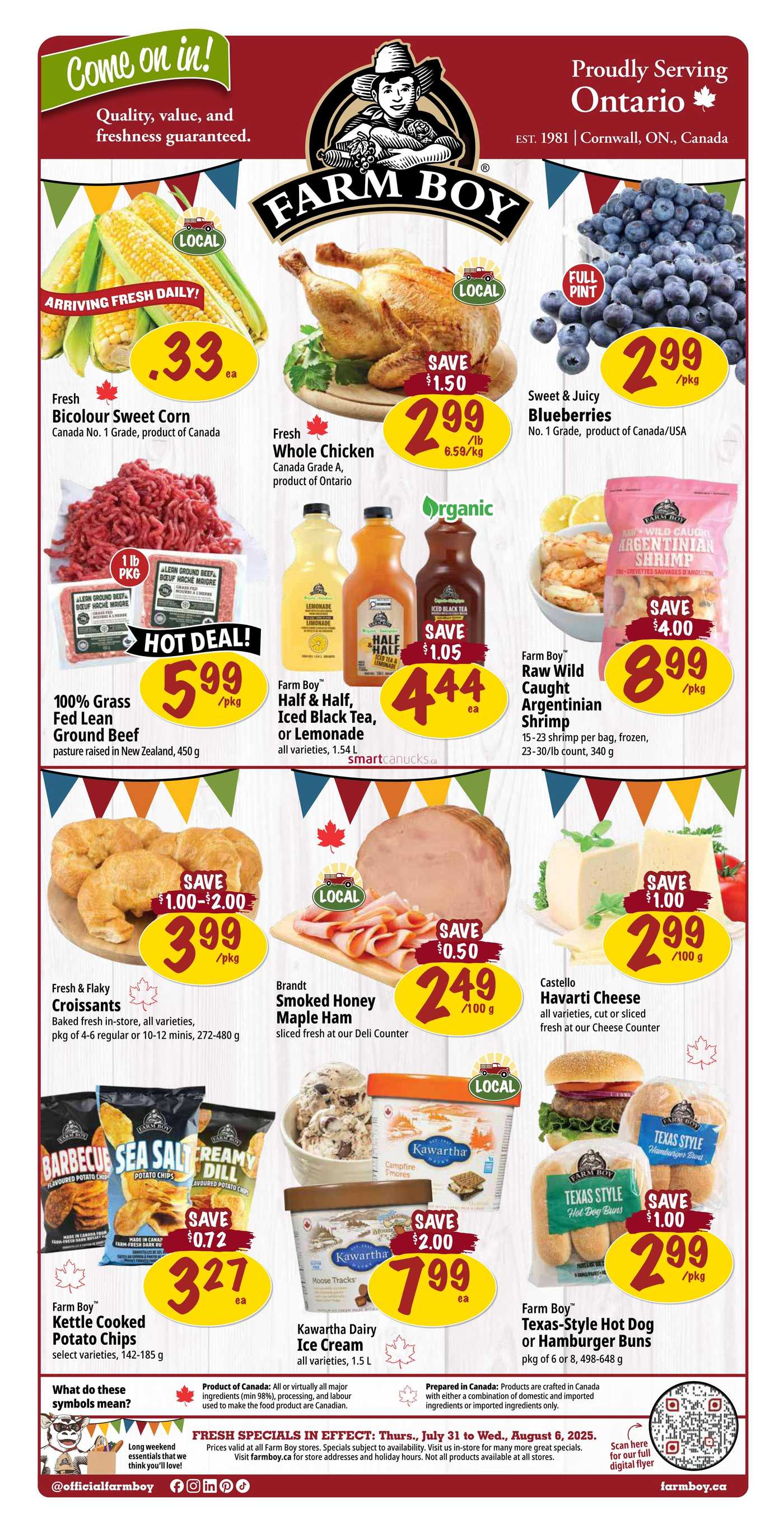 Farm Boy Flyer July 31 to August 6