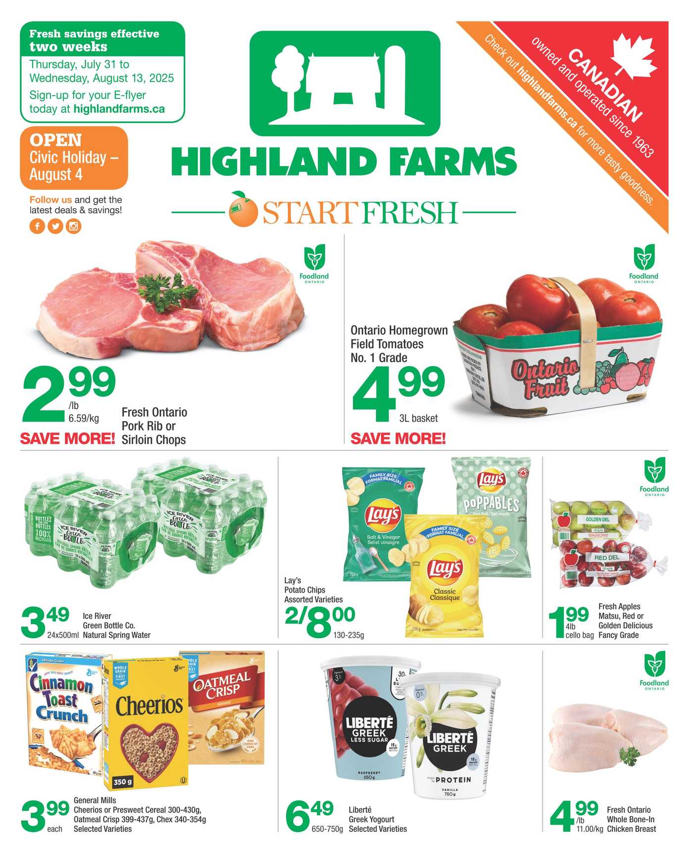Highland Farms Canada Flyers