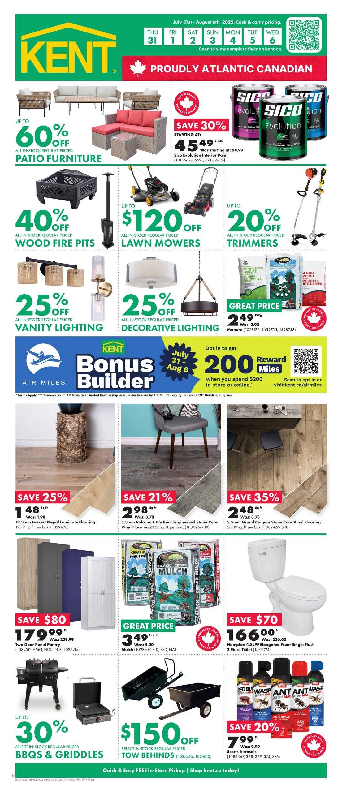 Kent Building Supplies Flyer July 31 to August 6