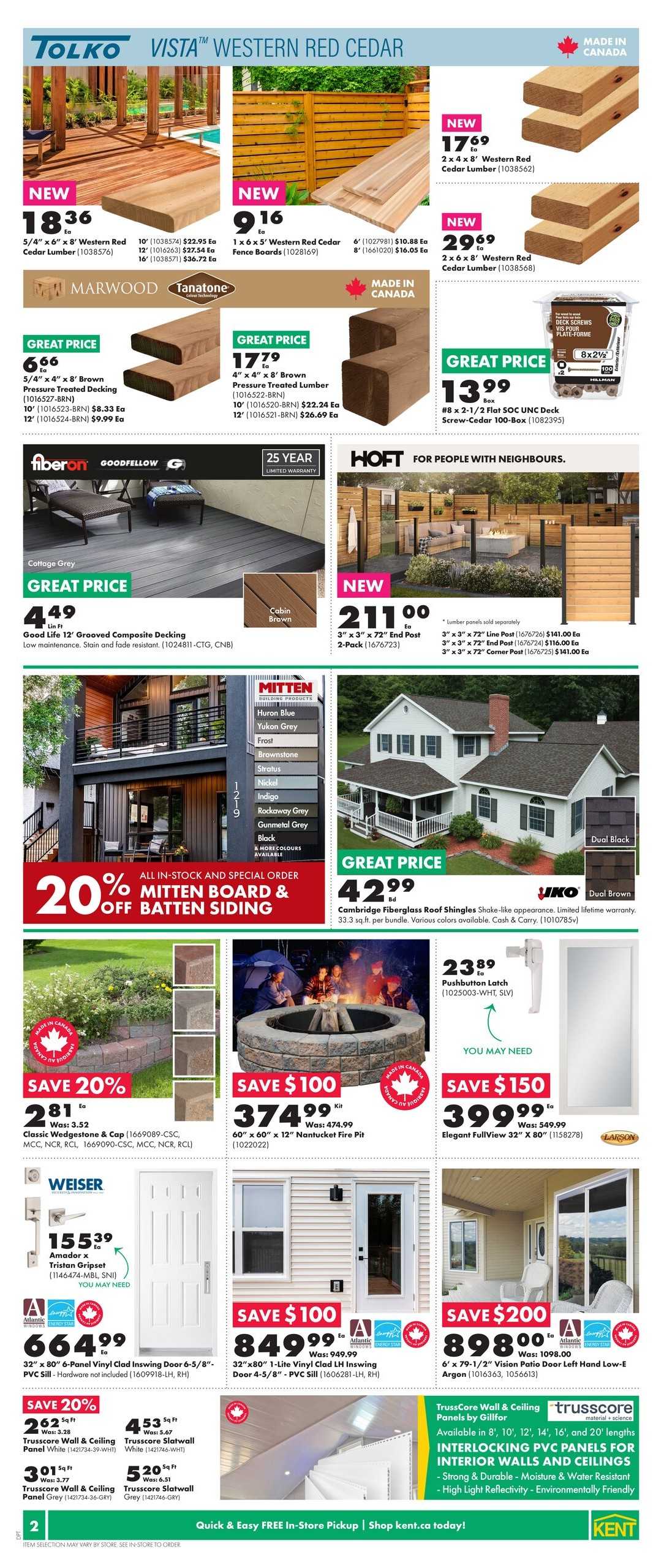 Kent Building Supplies Flyer July 31 to August 6