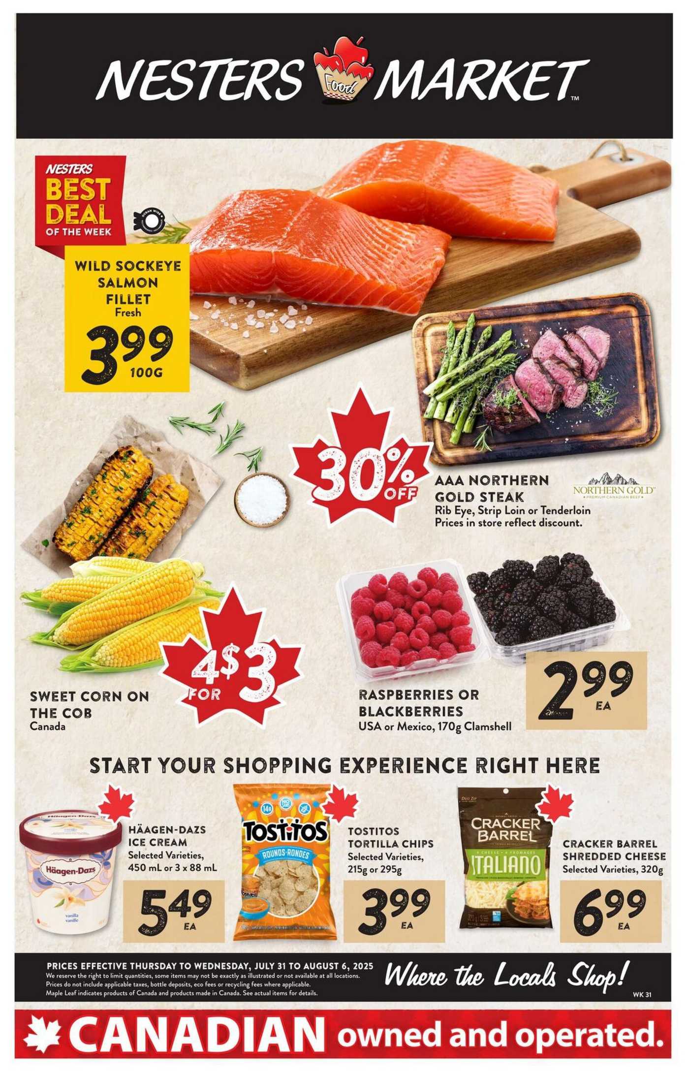 Nesters Market Flyer July 31 to August 6