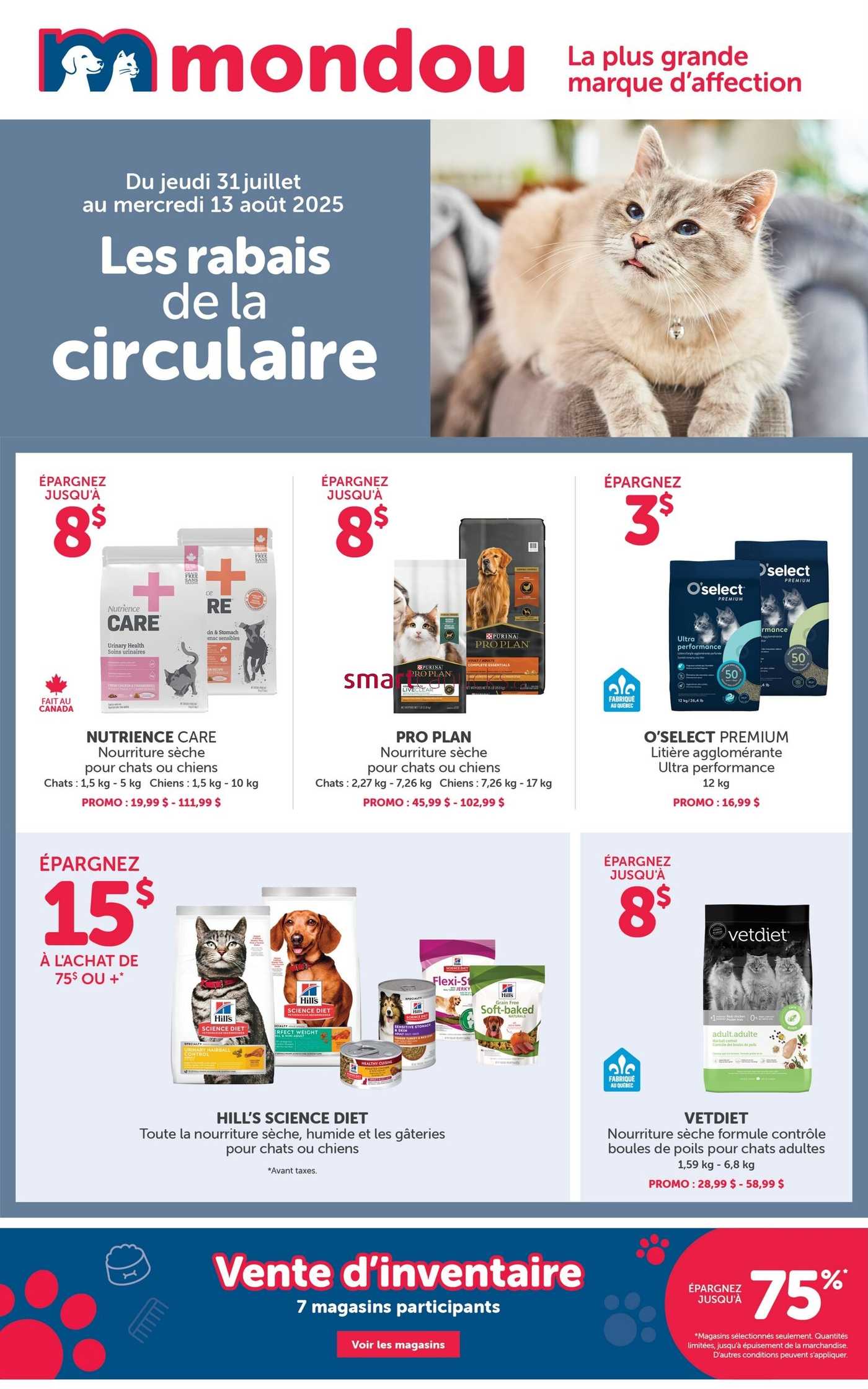 Mondou Flyer July 31 to August 13