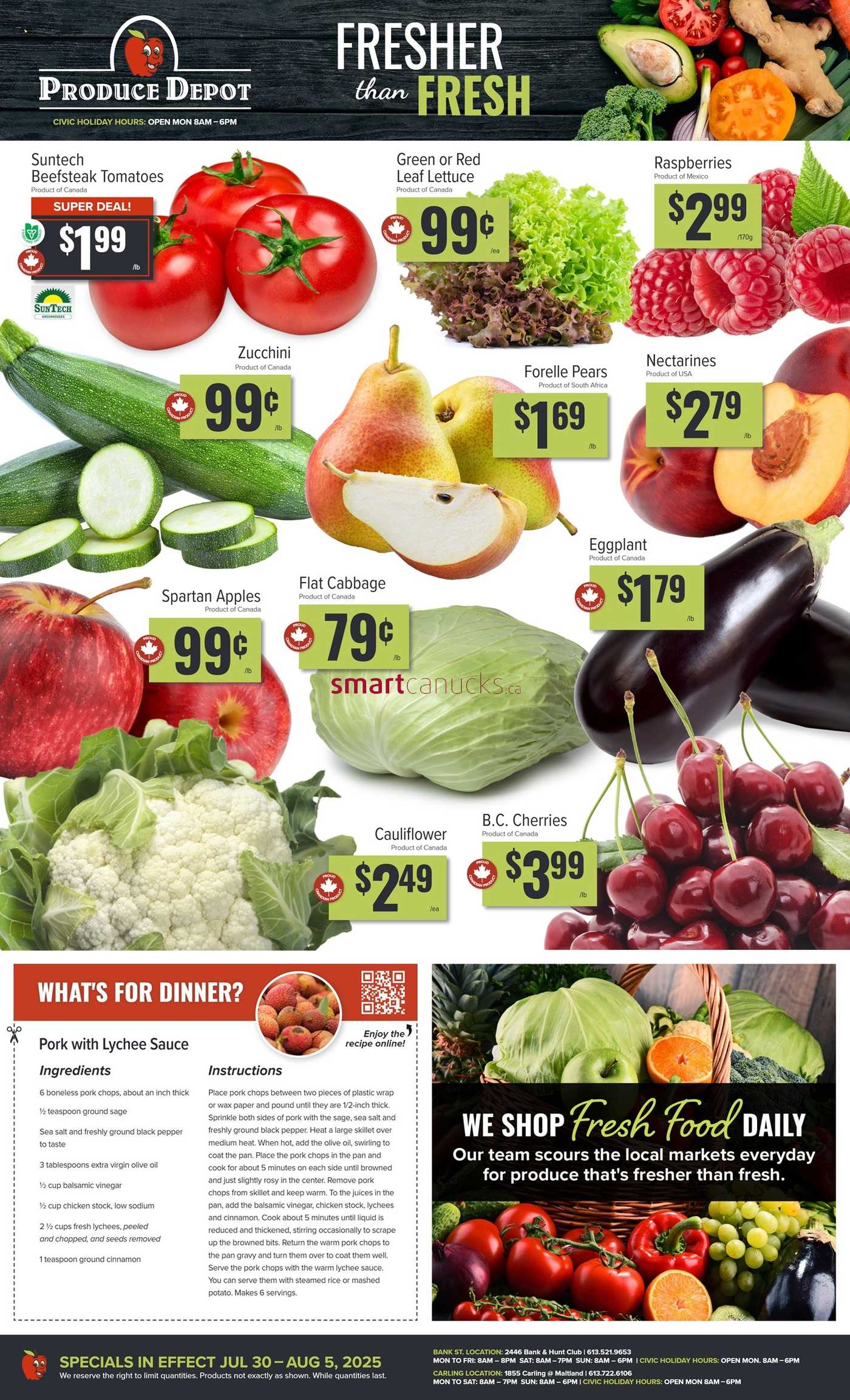 Produce Depot Flyer July 30 to August 5