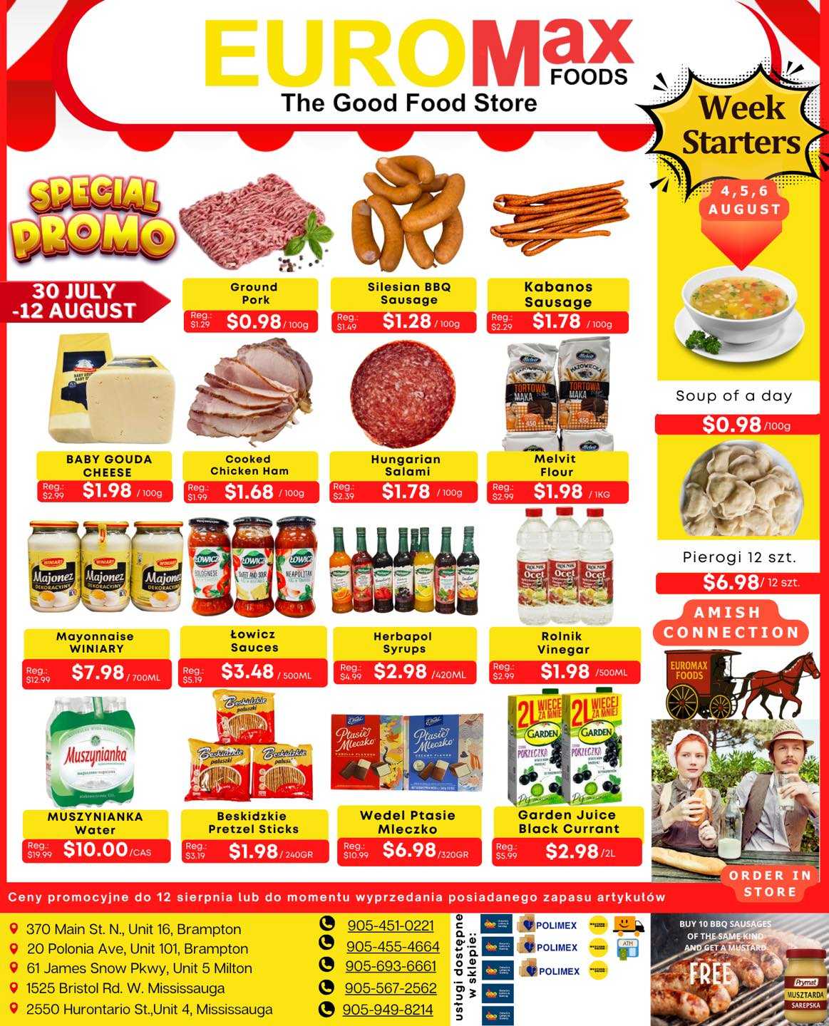 EuroMax Foods Bi-Weekly Flyer July 30 to August 12
