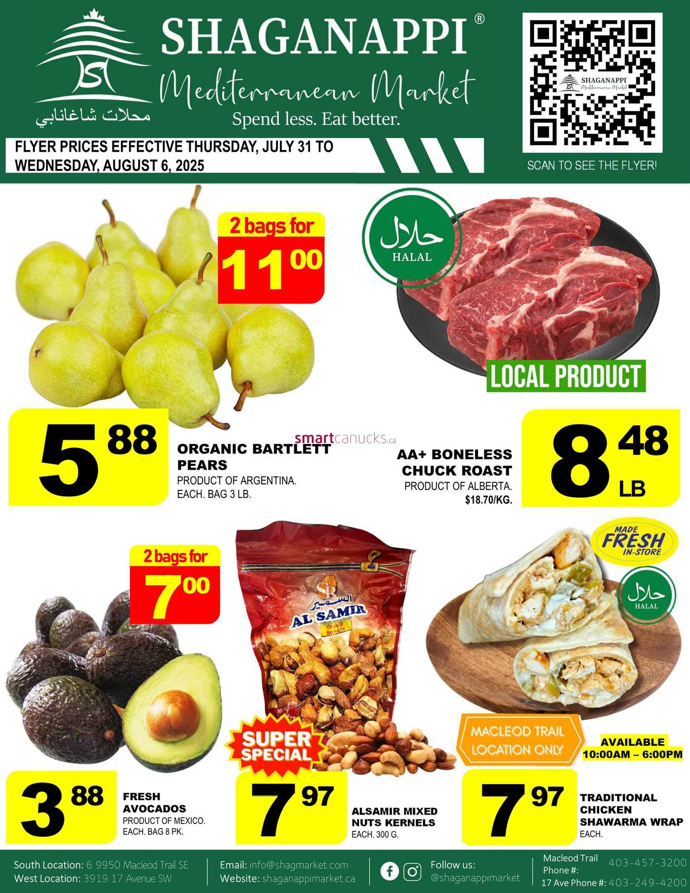 Shaganappi Mediterranean Market Flyer July 31 to August 6